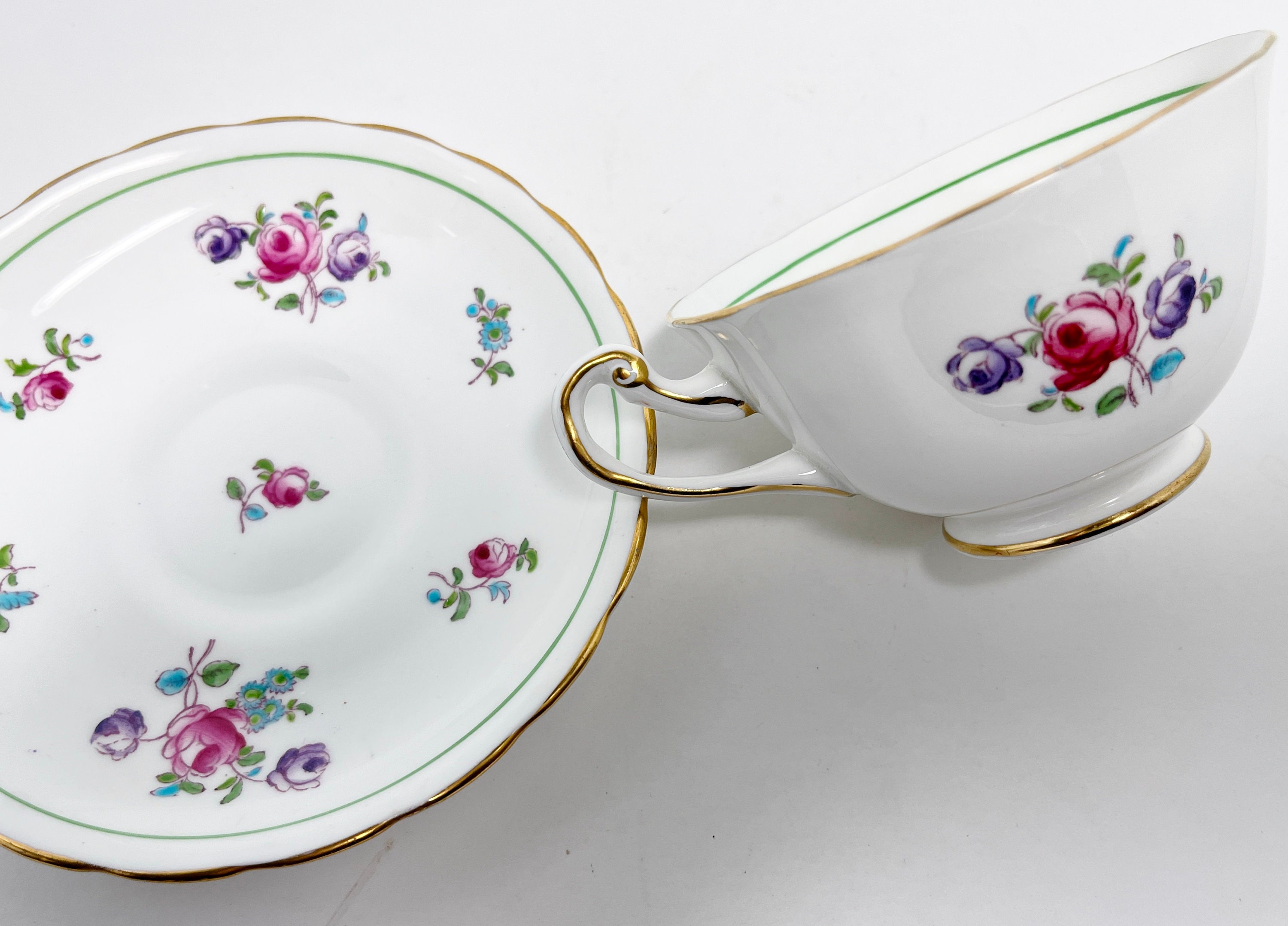 Royal Chelsea Teacup and Saucer, Floral Tea Cups, Royal Chelsea Tea ...