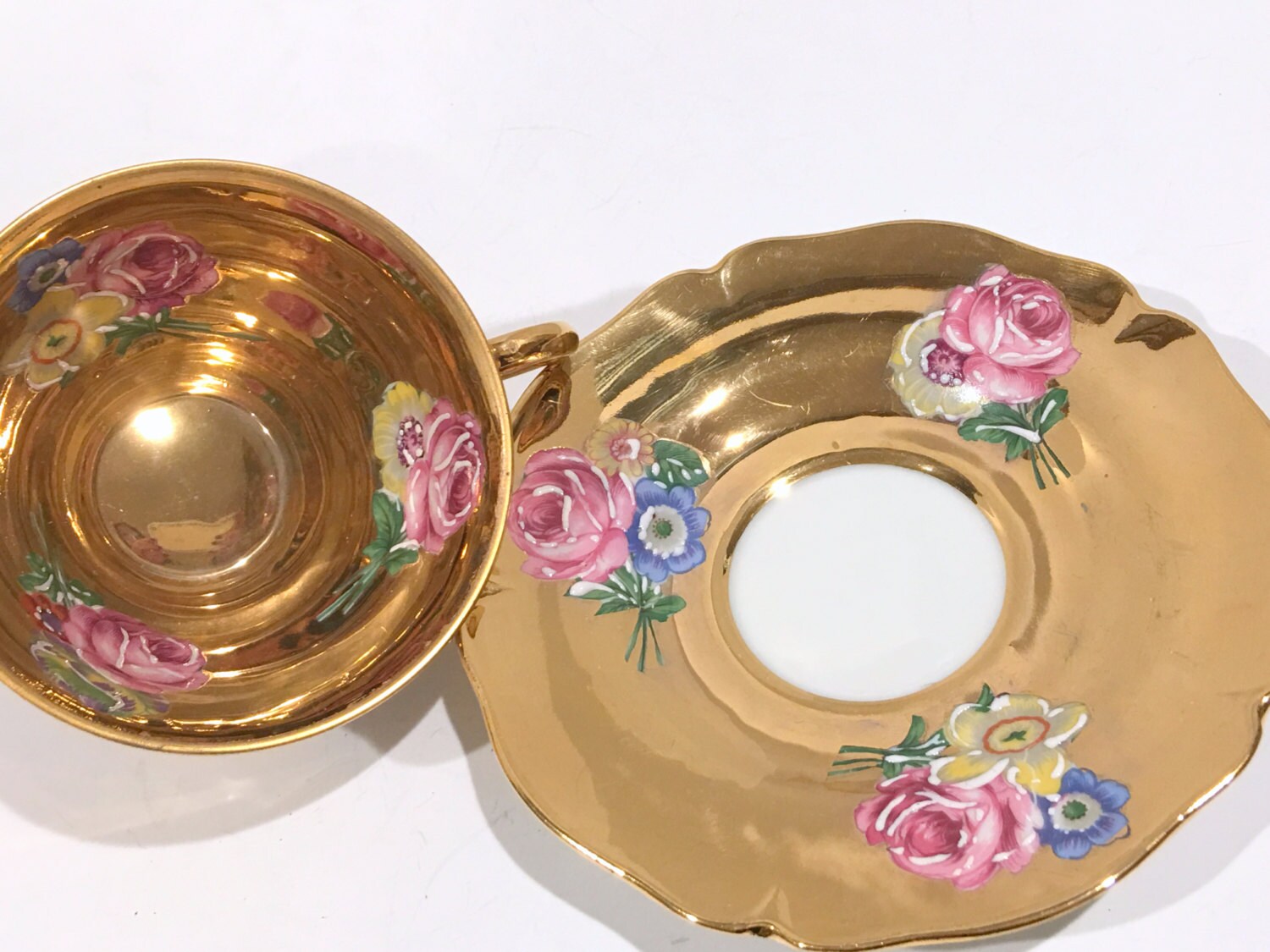 Reserved for JK, Gold French Tea Cup, AJ Co France Tea Cup, Antique Tea ...