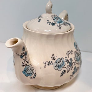 Sadler Teapot , Springtime by Sadler , English Teapot , Blue and White ...