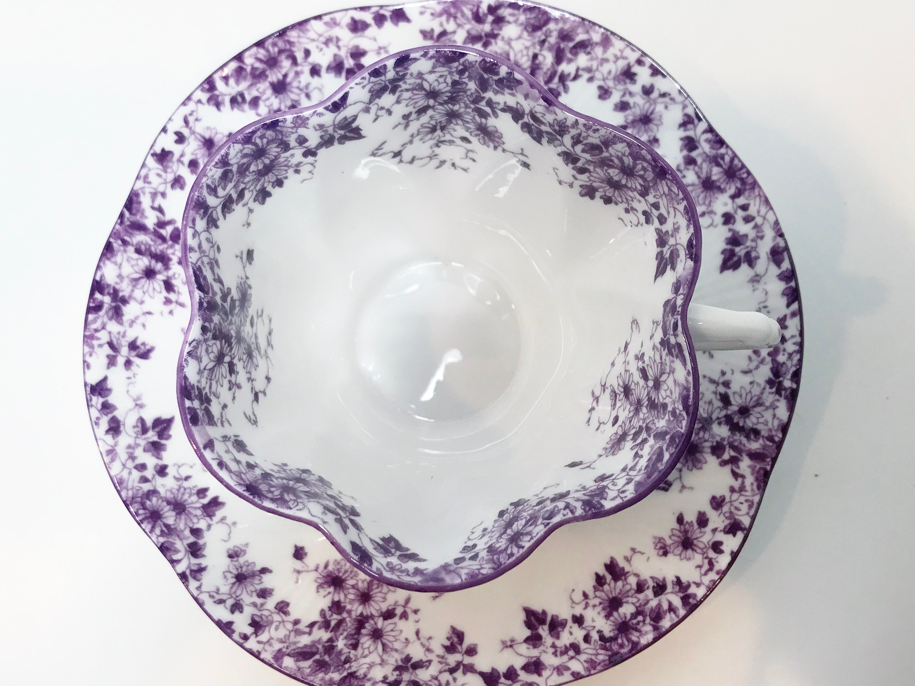 Shelley Dainty Mauve Teacup and Saucer, Shelley China, Shelley Bone ...
