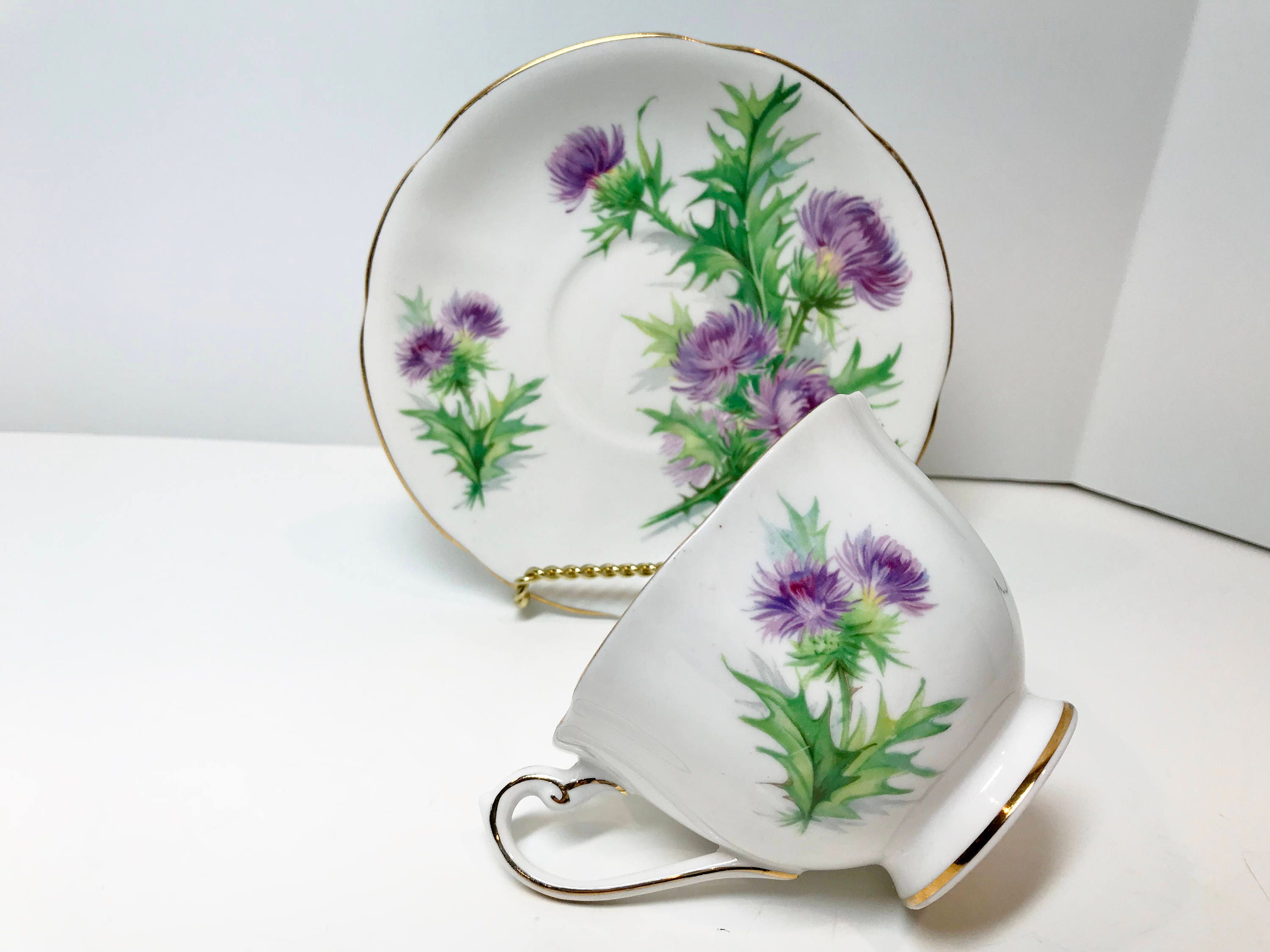 Royal Standard Tea Cup and Saucer, Scots Emblem, Scottish Cup, Scottish ...