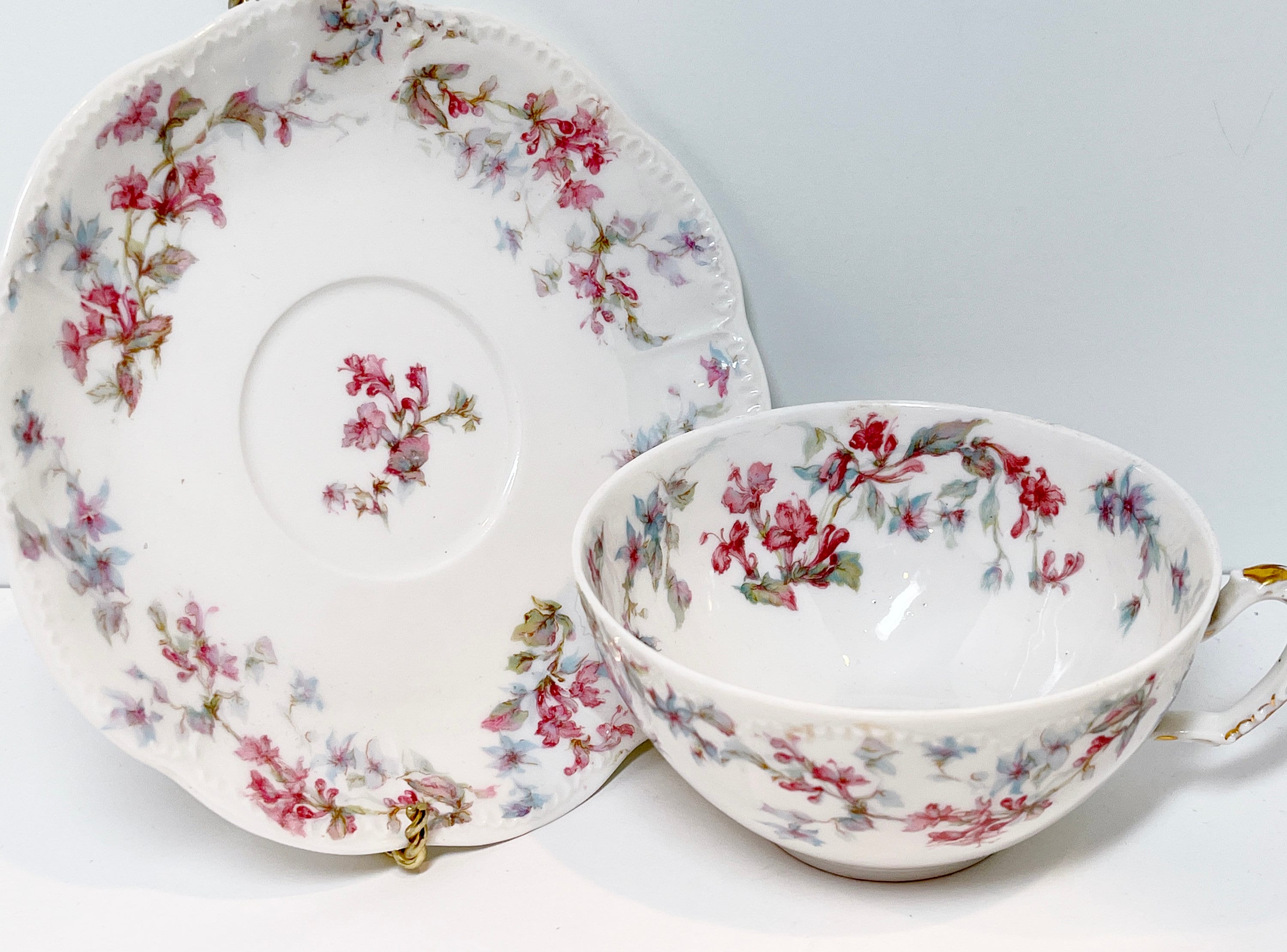 Haviland Limoges Teacup and Saucer, Limoges Breakfast Cup, French ...