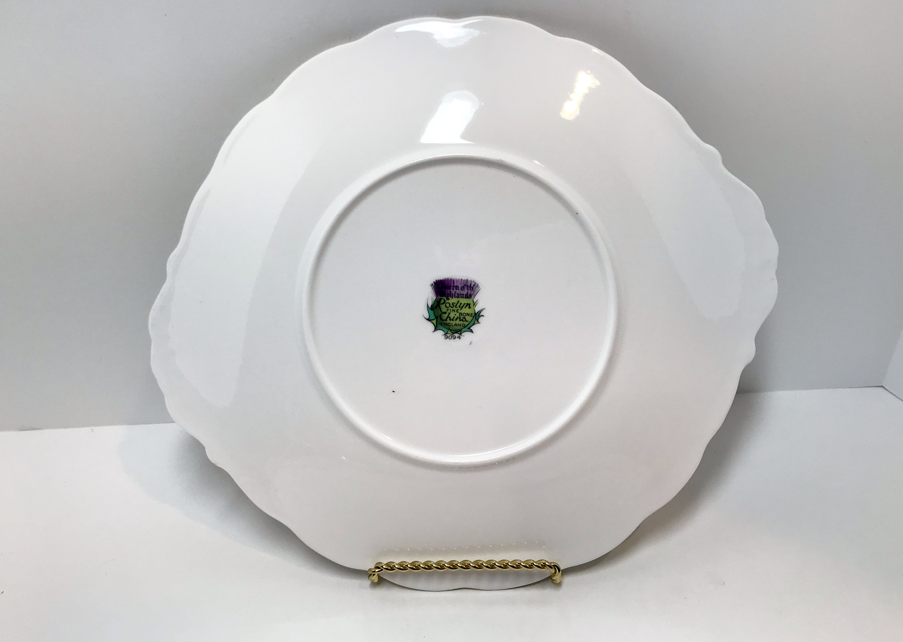 Thistle Cake Plate, Queen of the Highlands Pattern, Scottish Plates ...
