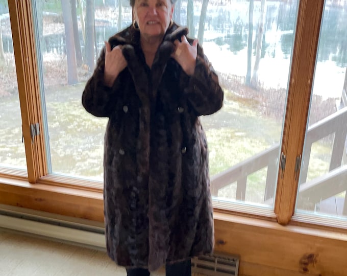 Black Mink Coat, Natural Mink Coat, Gifts for Her, Real Fur Coat ...