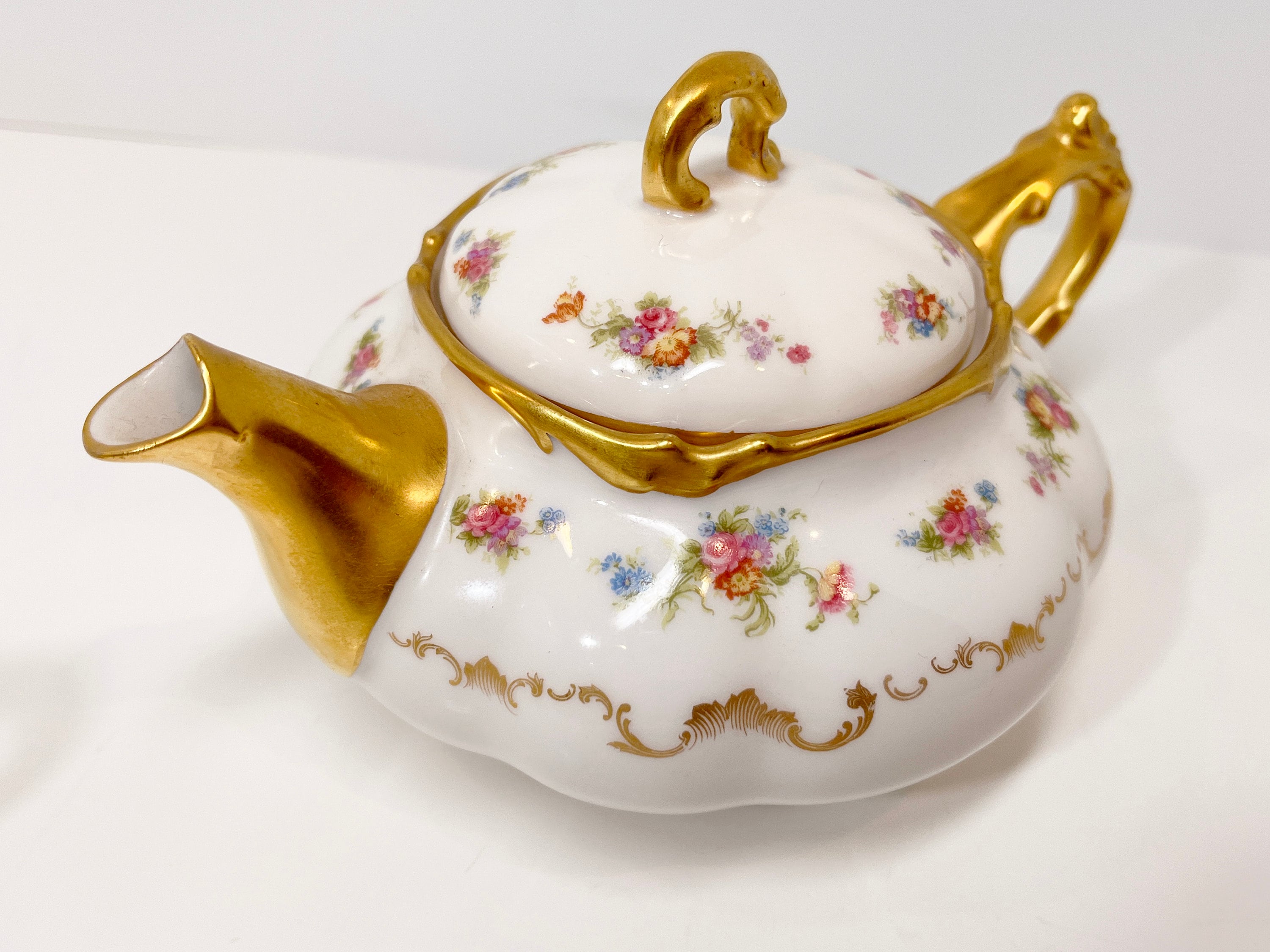 Limoges Tea Set Jean Pouyat Limoges JP over L Porcelain Wanamakers Tea ...