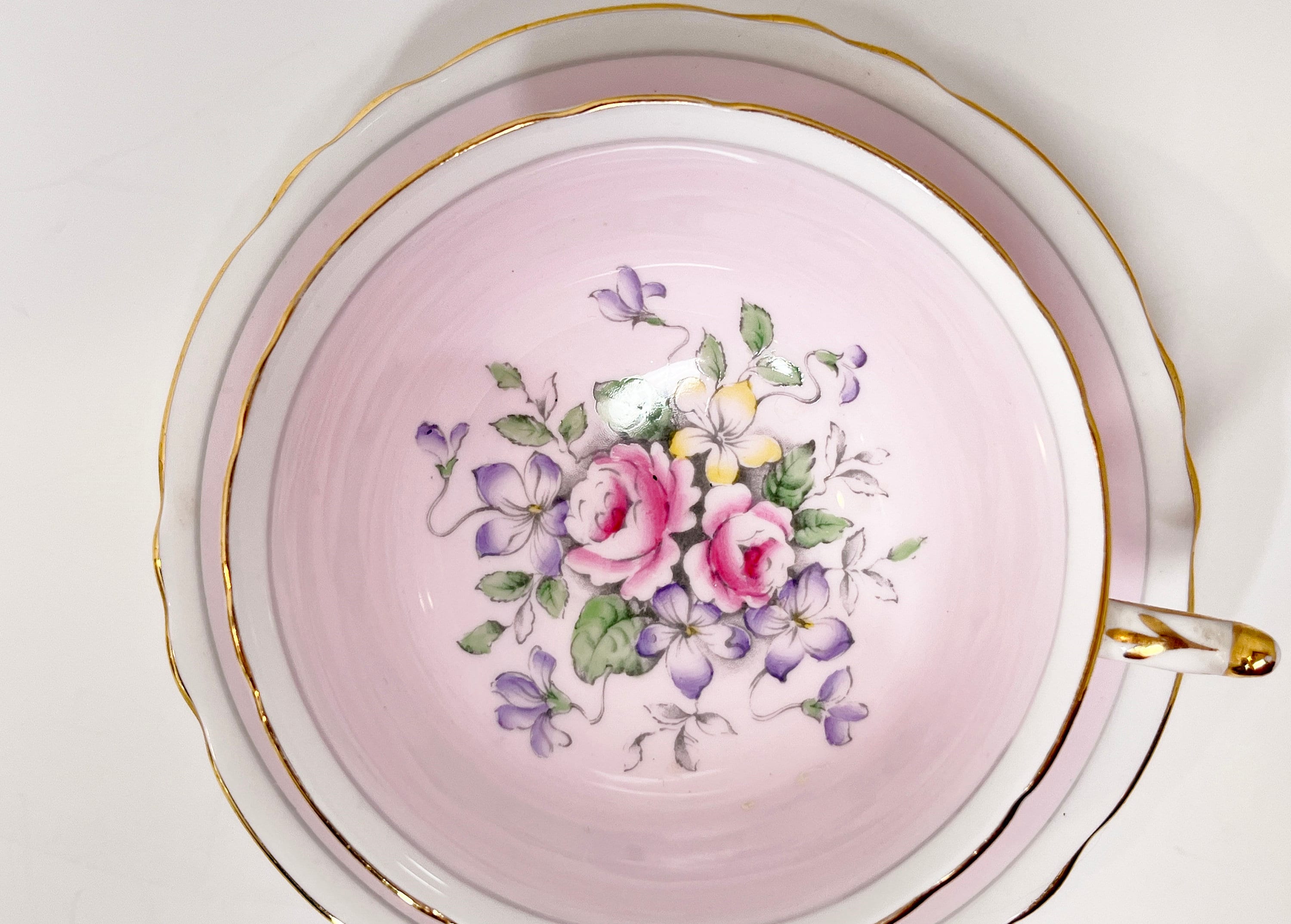 Paragon Teacup and Saucer Floral Teacup Paragon Tea Cup Vintage Tea Cup ...