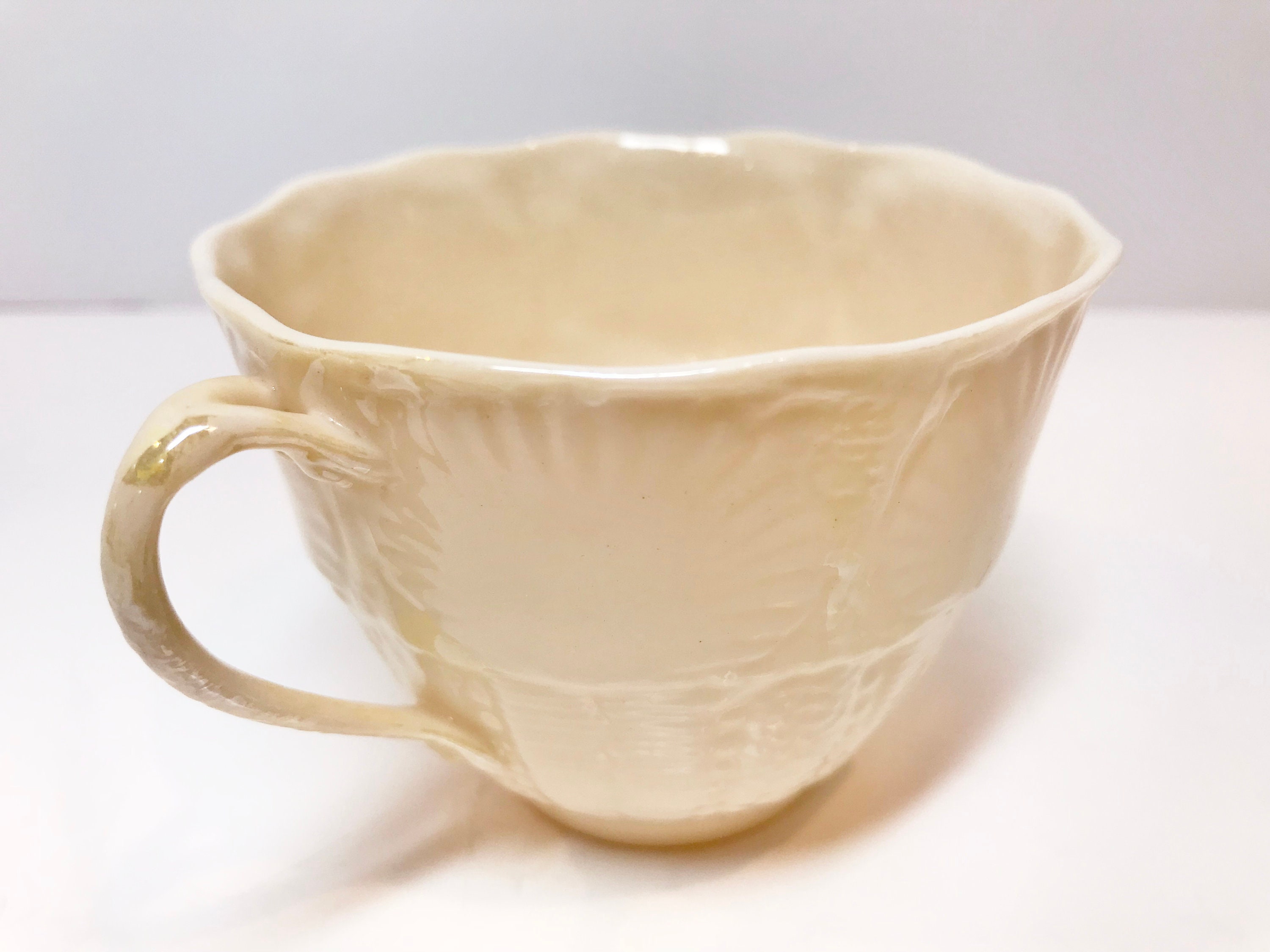 Belleek Tea Cup, Irish Tea Cup, Shell Belleek China, Irish Porcelain ...