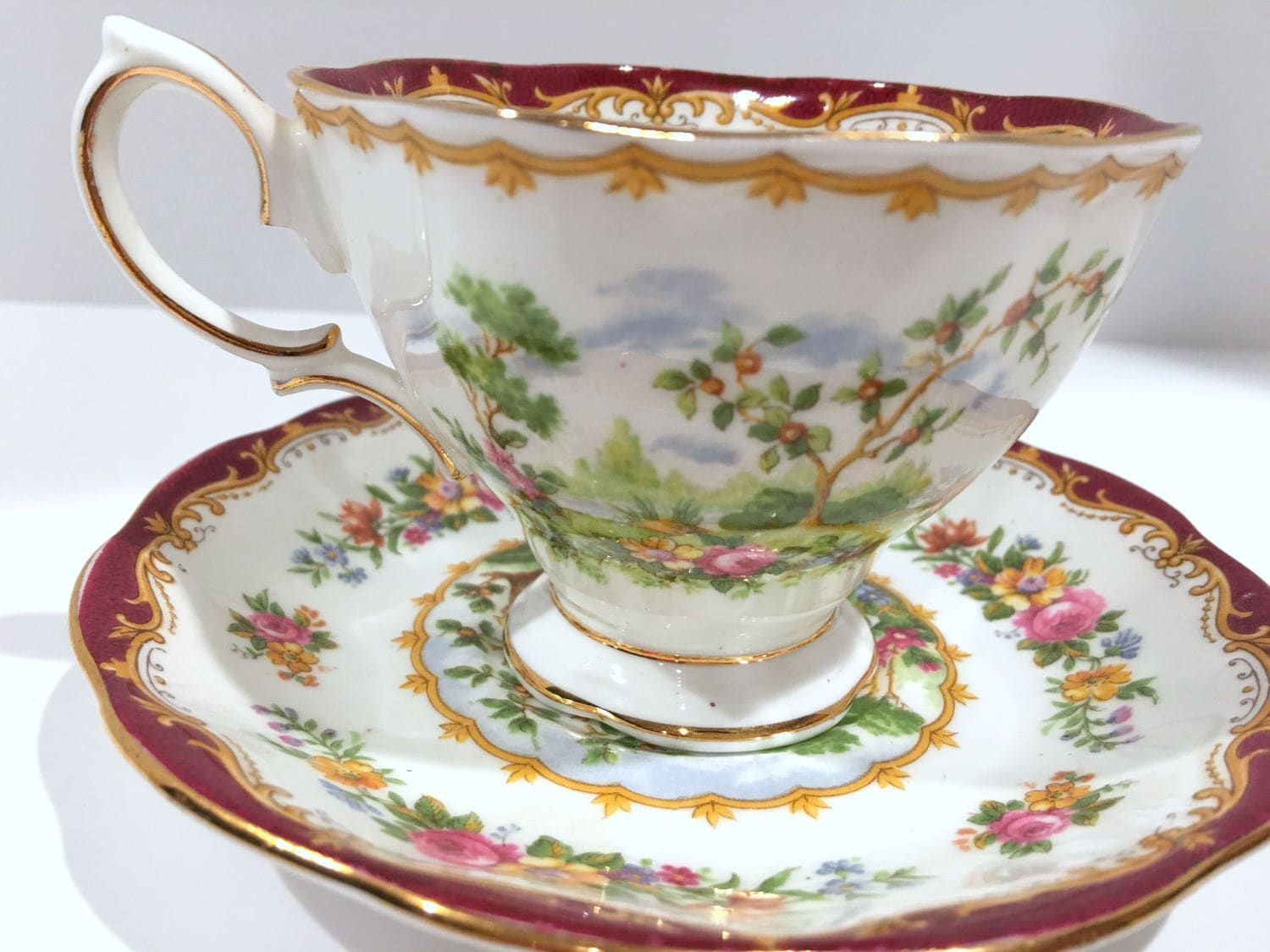 Chelsea Bird Tea Cup, Royal Albert Tea Cup and Saucer, Antique Teacups ...