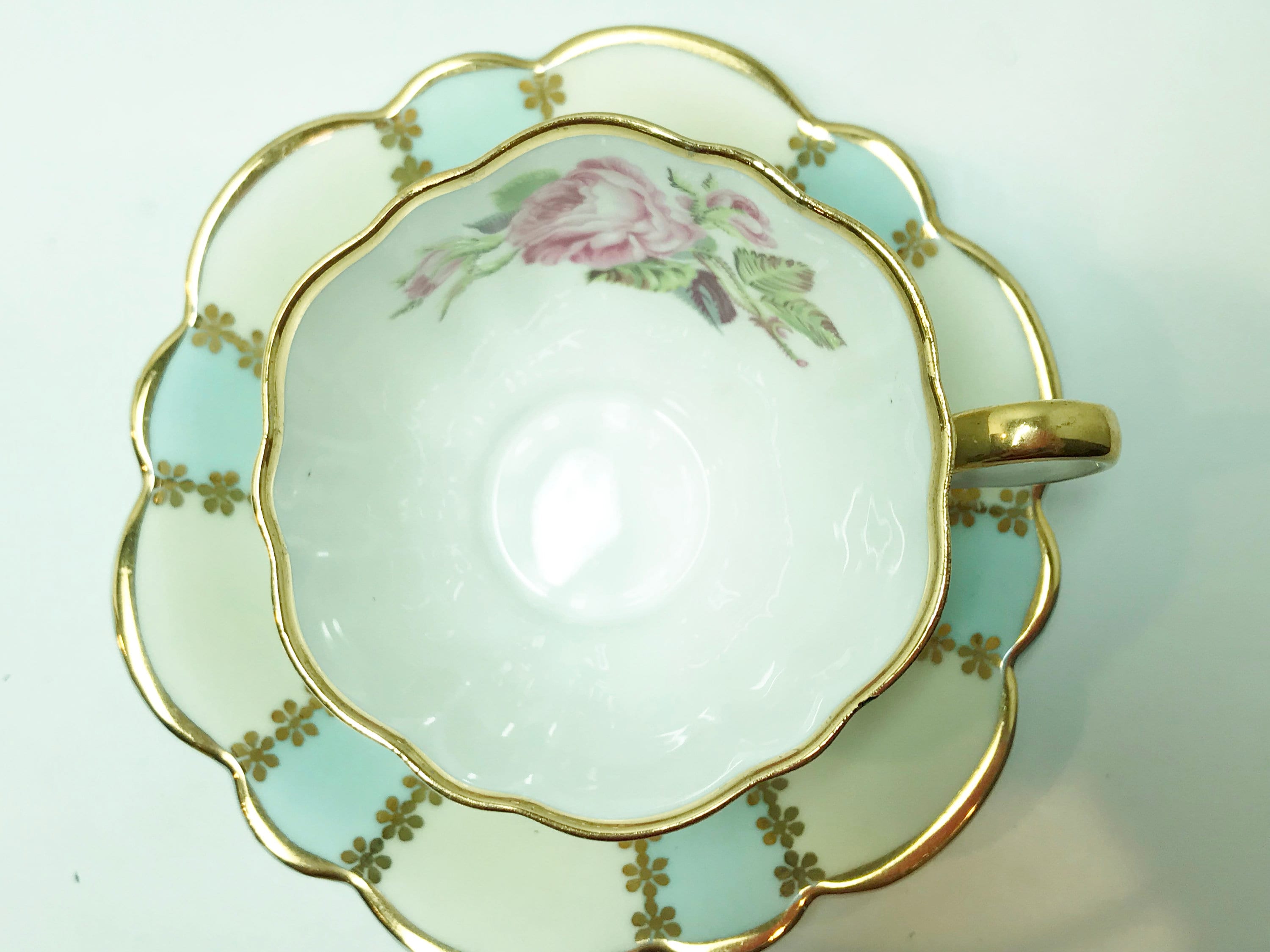 Reserved for J, Paneled Clare Tea Cup and Saucer, Antique Tea Cups ...