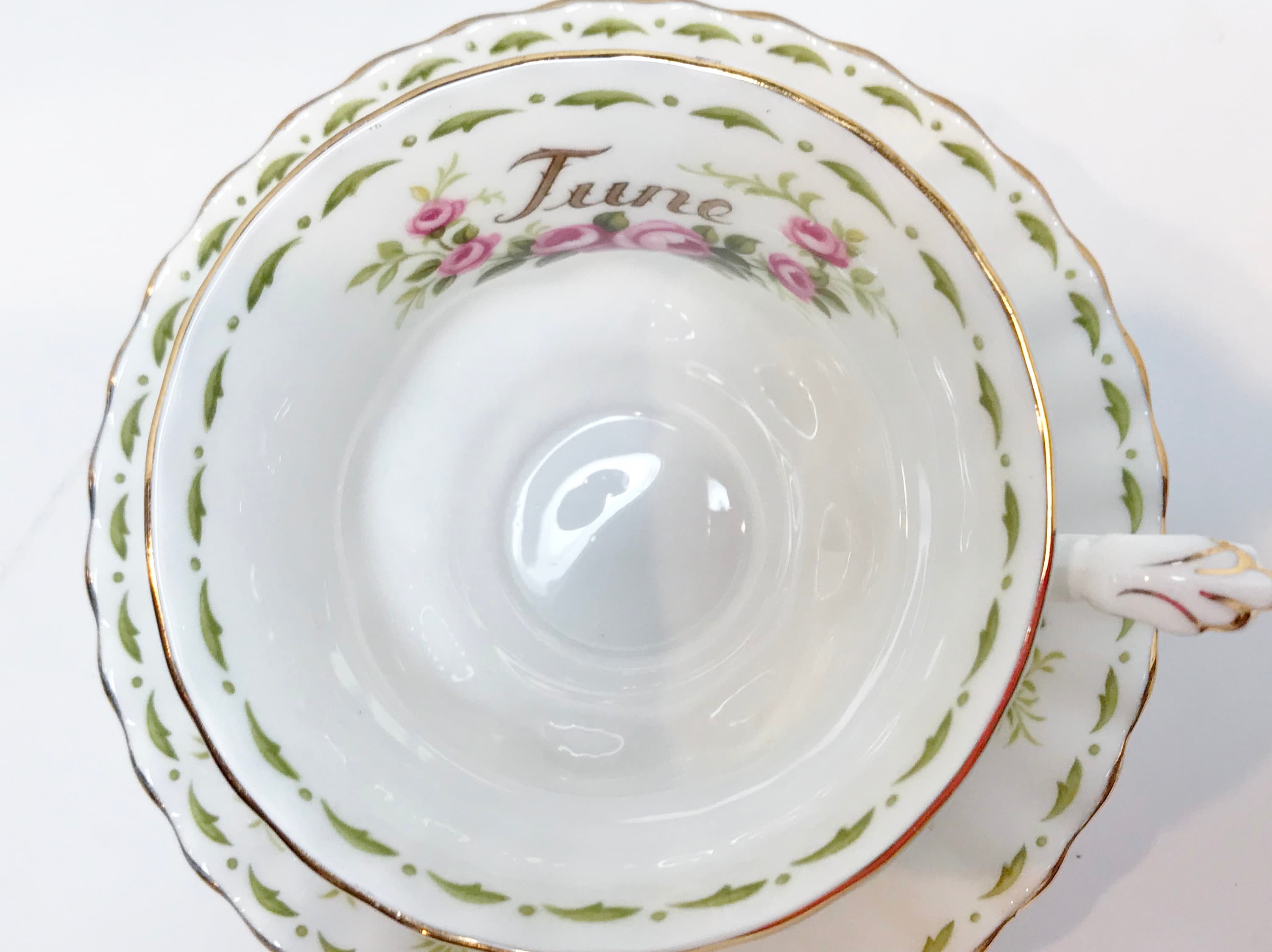 June Birthday Tea Cup Royal Albert Teacup and Saucer Antique Teacup ...