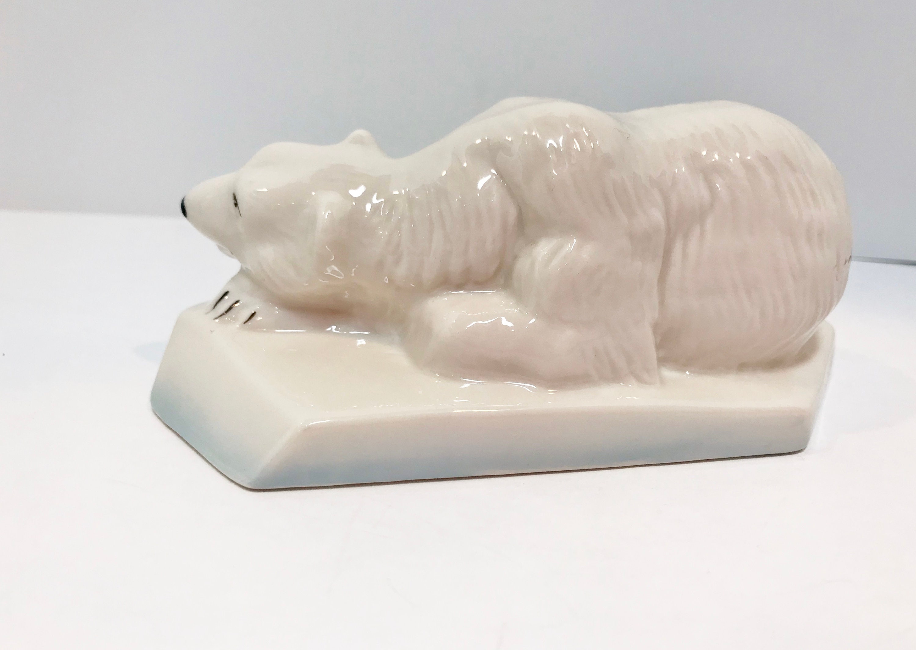 Reserved for SR, Belleek Polar Bear, Belleek Animal, Belleek Figurine ...