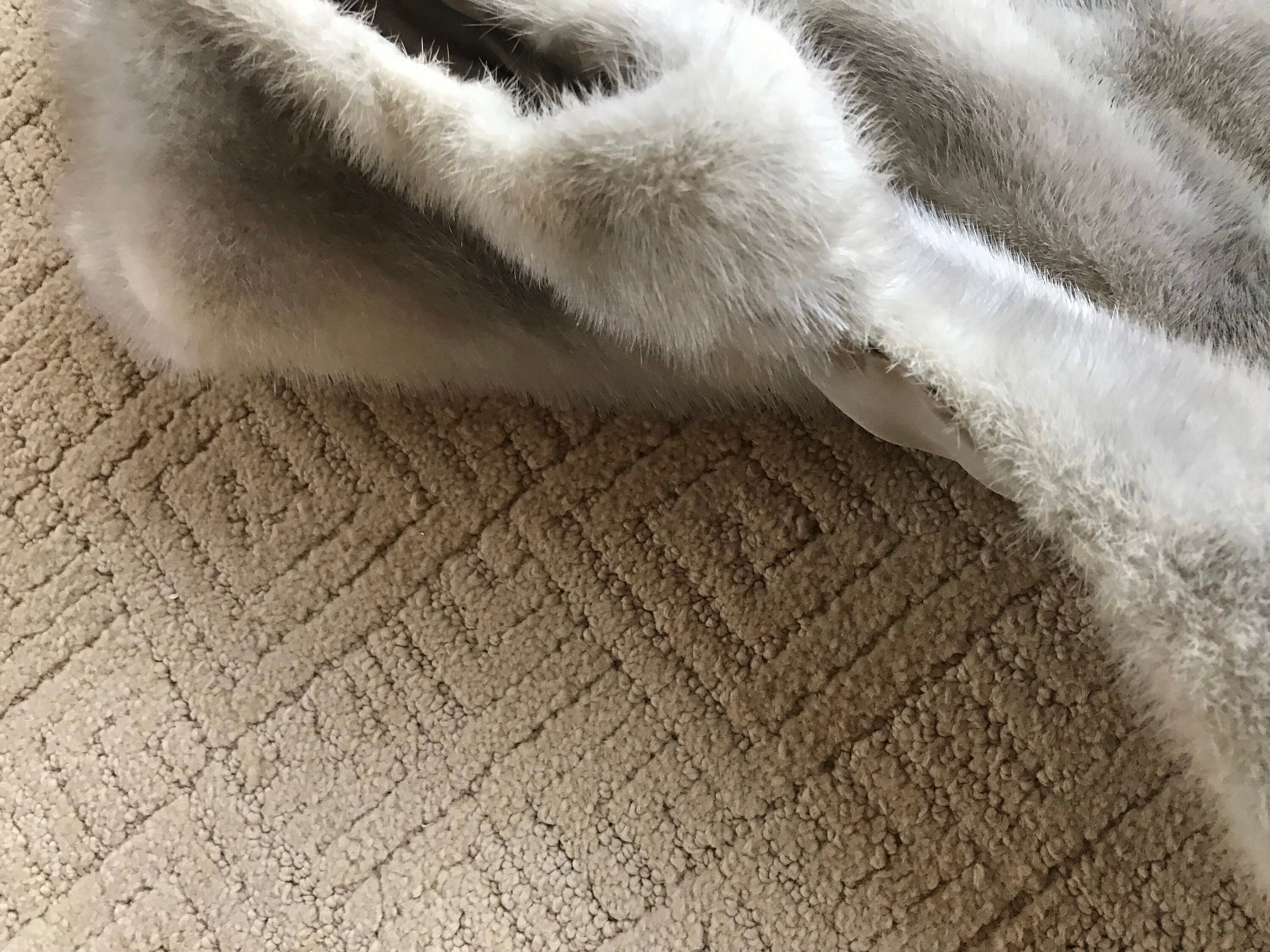Silver Mink Stole, Natural Gray Mink Stole, Real Fur Stole, Winter ...