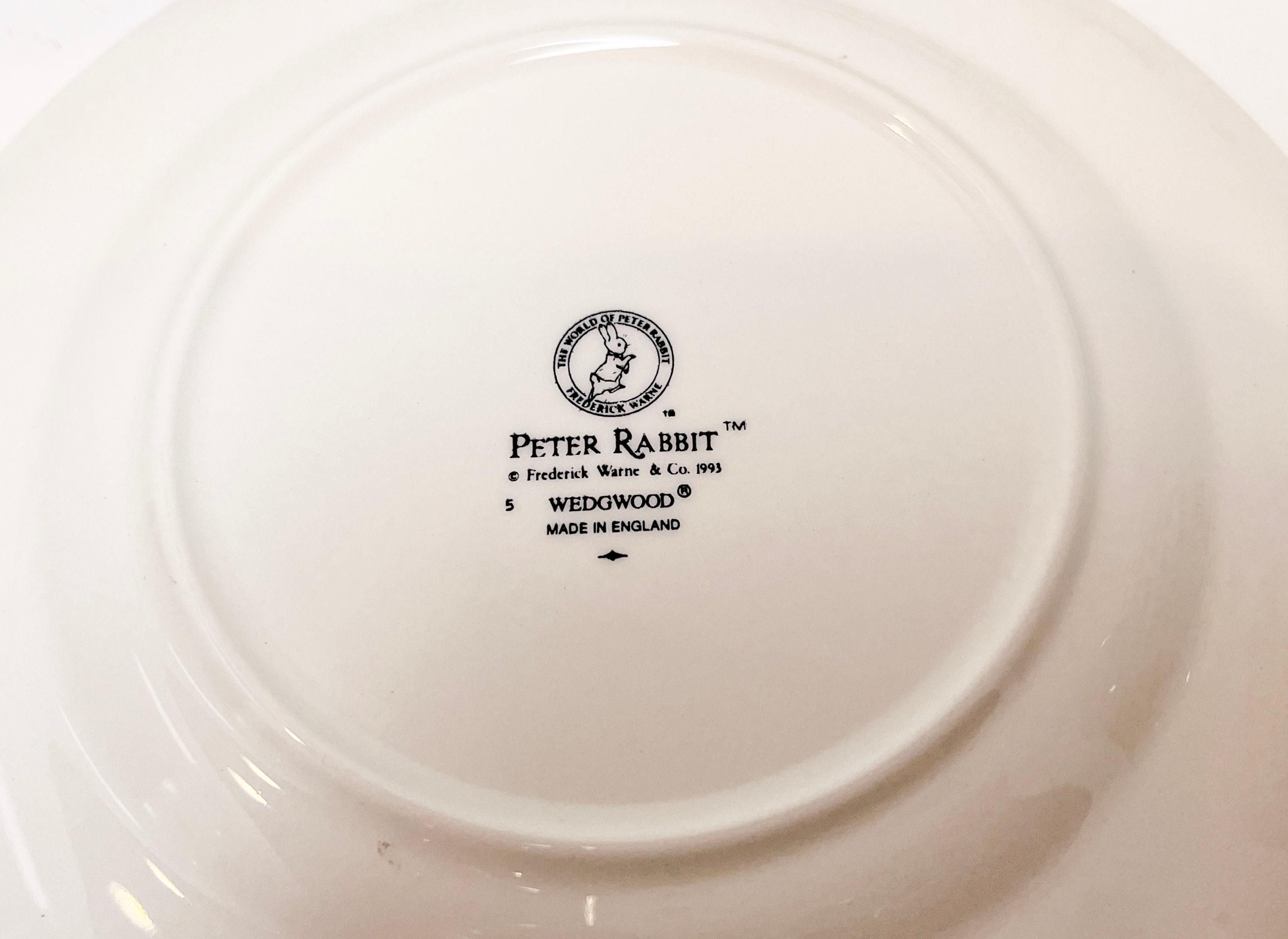 Wedgwood Peter Rabbit Bowl, Mug and Plate, Beatrix Potter, Childs Peter ...