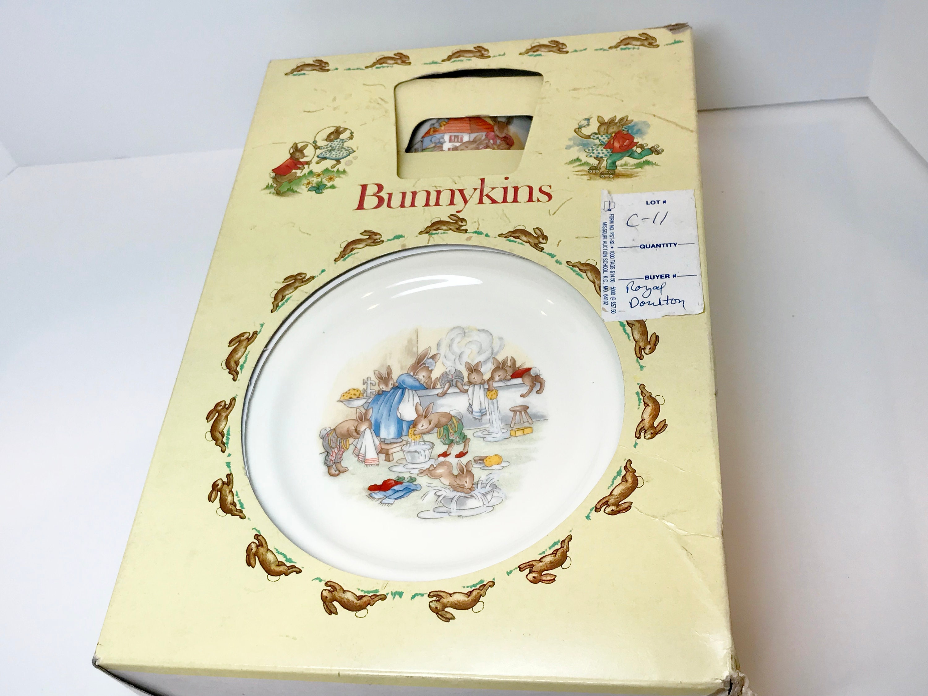 Bunnykins China, Royal Doulton Bunnykins, Cereal Bowl Mug Plate ...