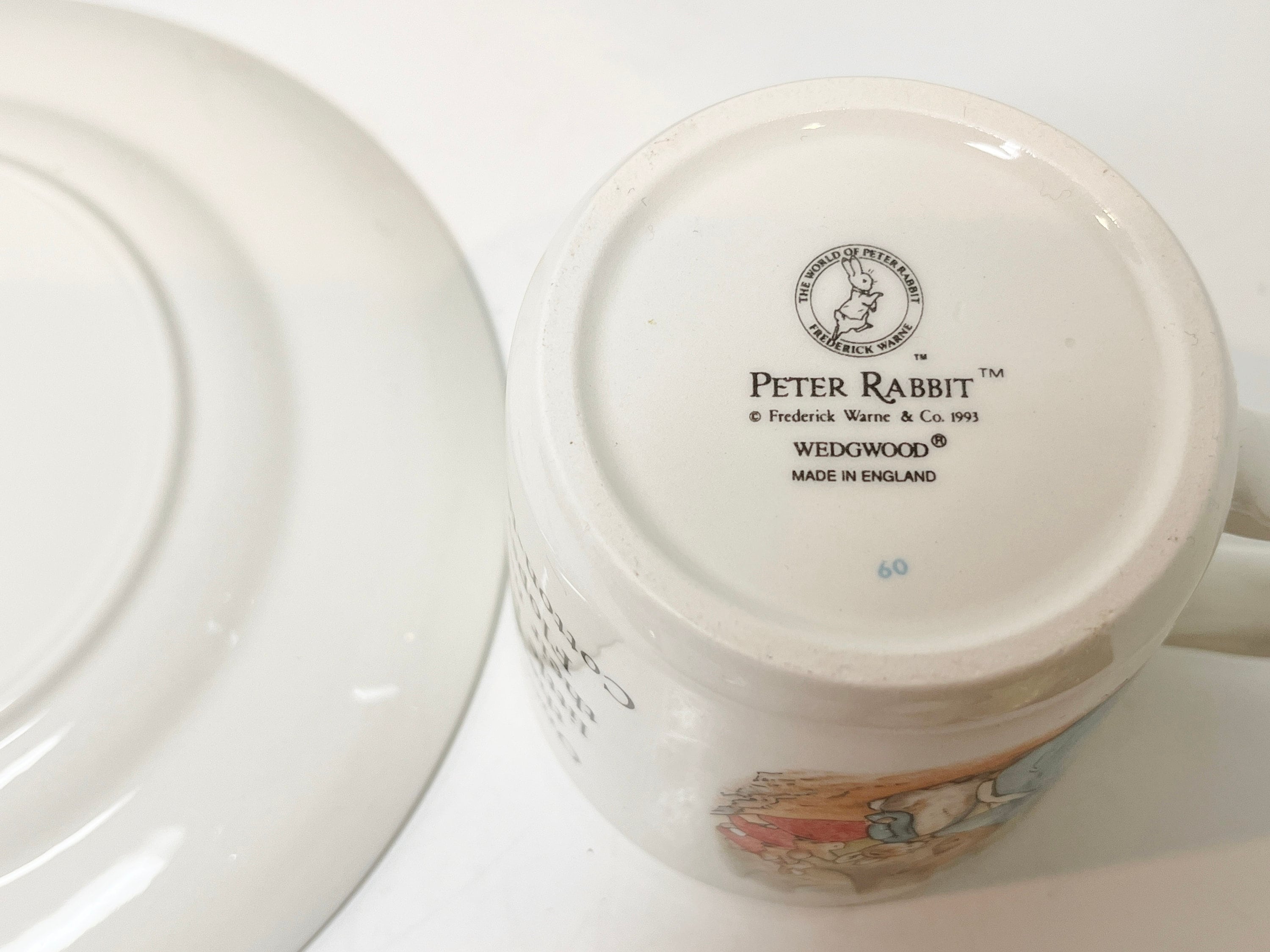 Wedgwood Peter Rabbit Bowl, Mug and Plate, Beatrix Potter, Childs Peter ...