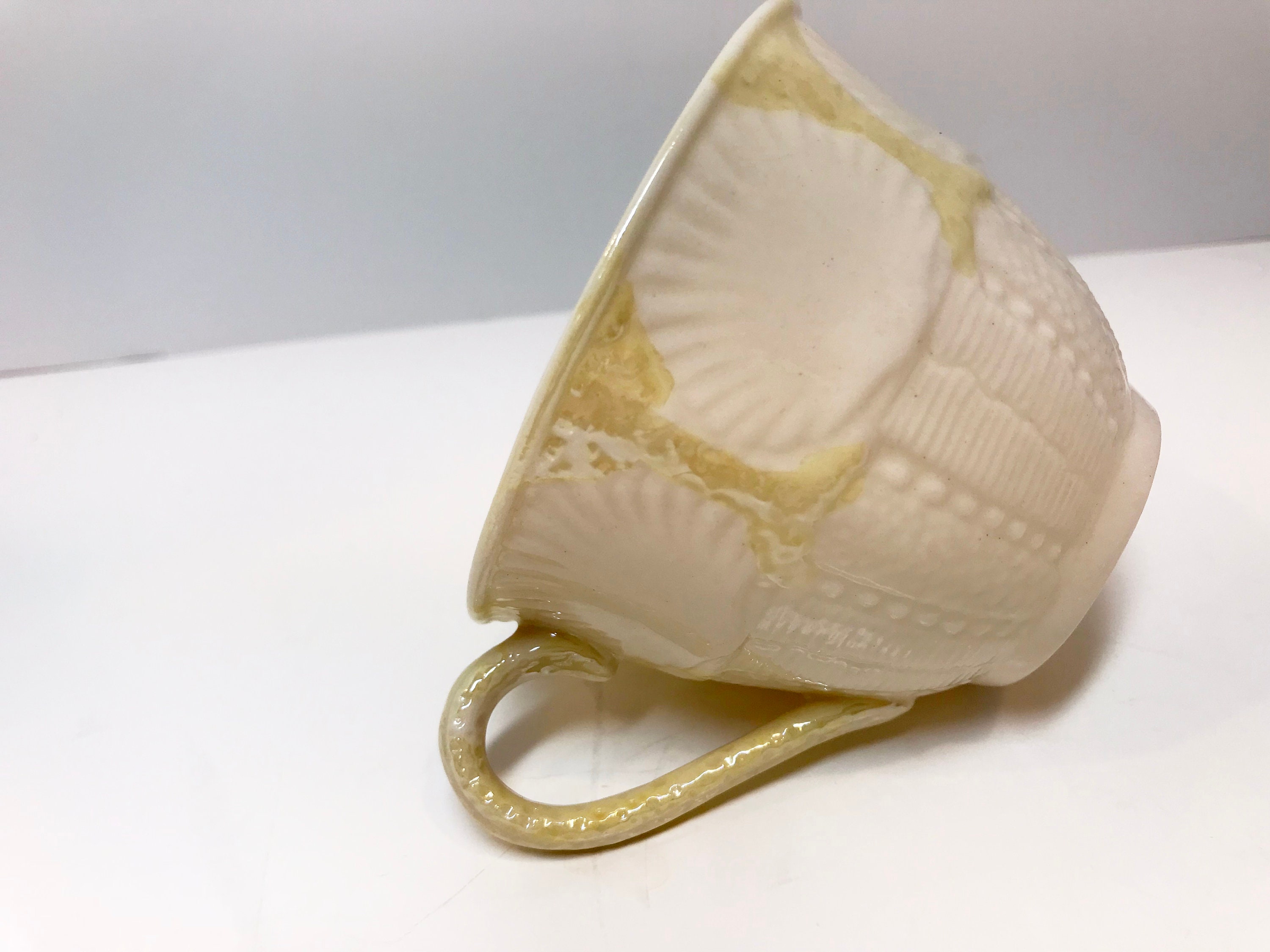 Belleek Tea Cup, Irish Tea Cup, Shell Belleek China, Irish Porcelain ...