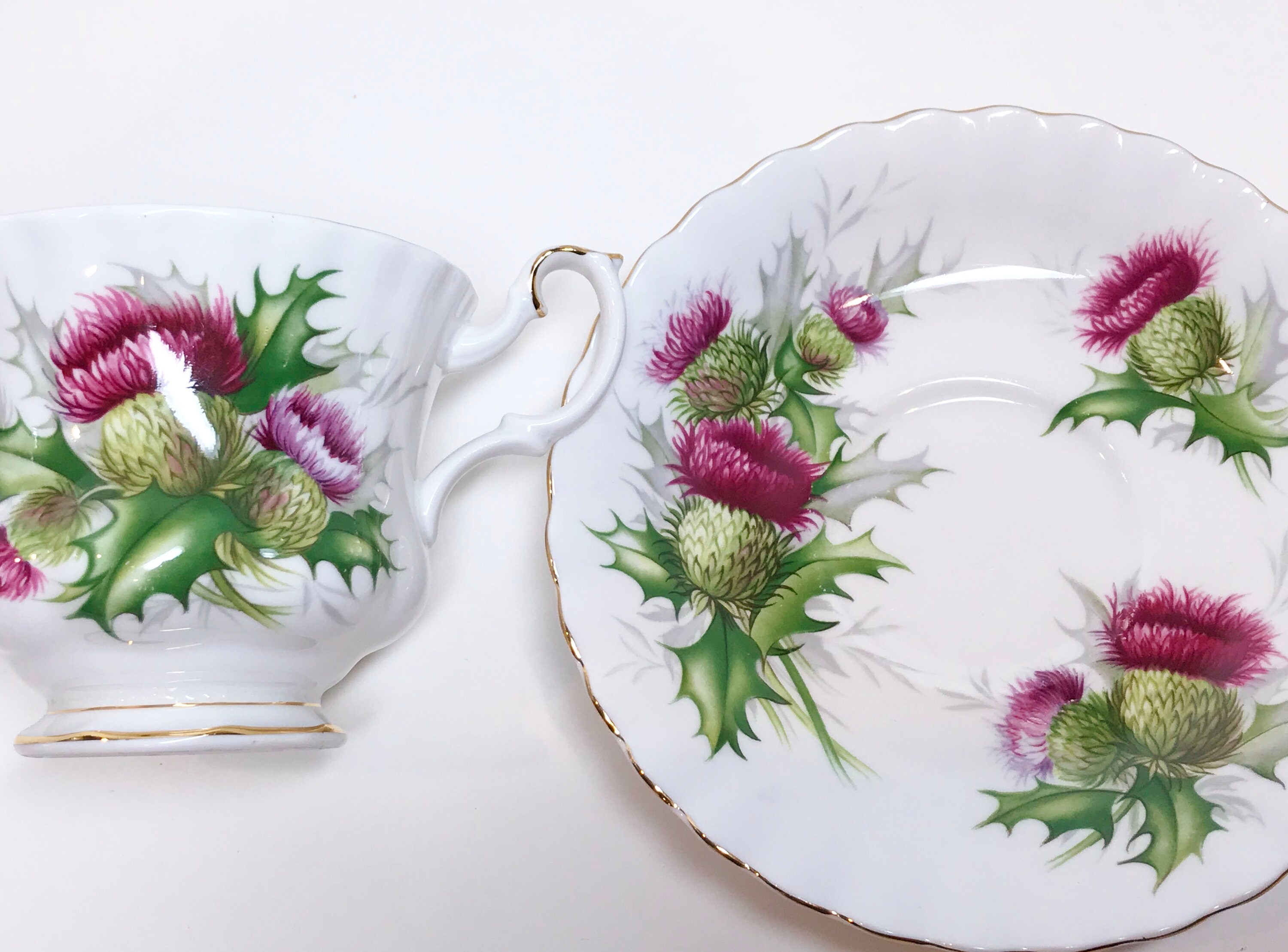 Highland Thistle by Royal Albert, Scottish Tea Cup and Saucer, Scottish ...