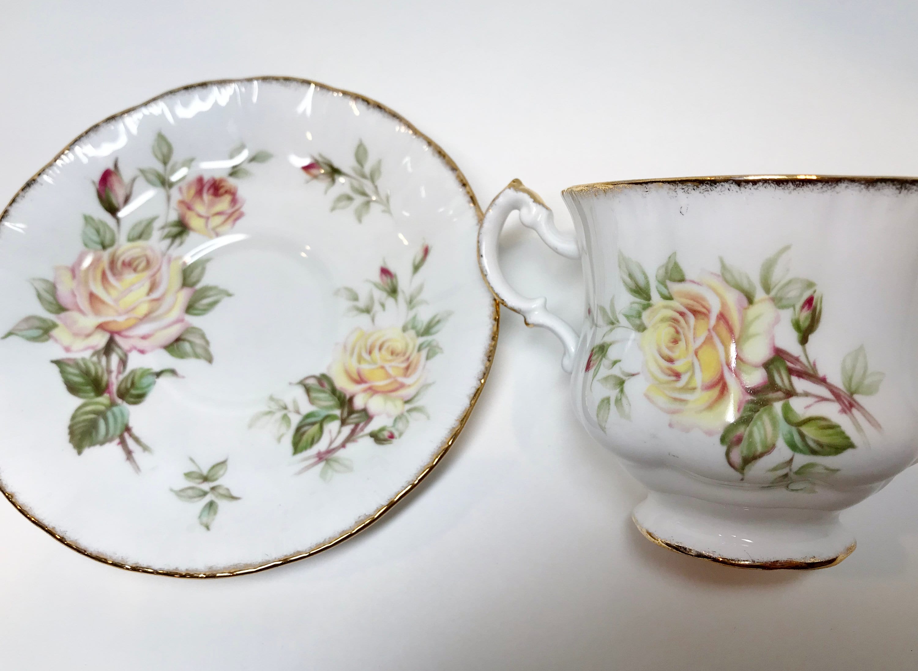 Peace Rose by Royal Albert, Antique Tea Cup and Saucer, Vintage Tea ...
