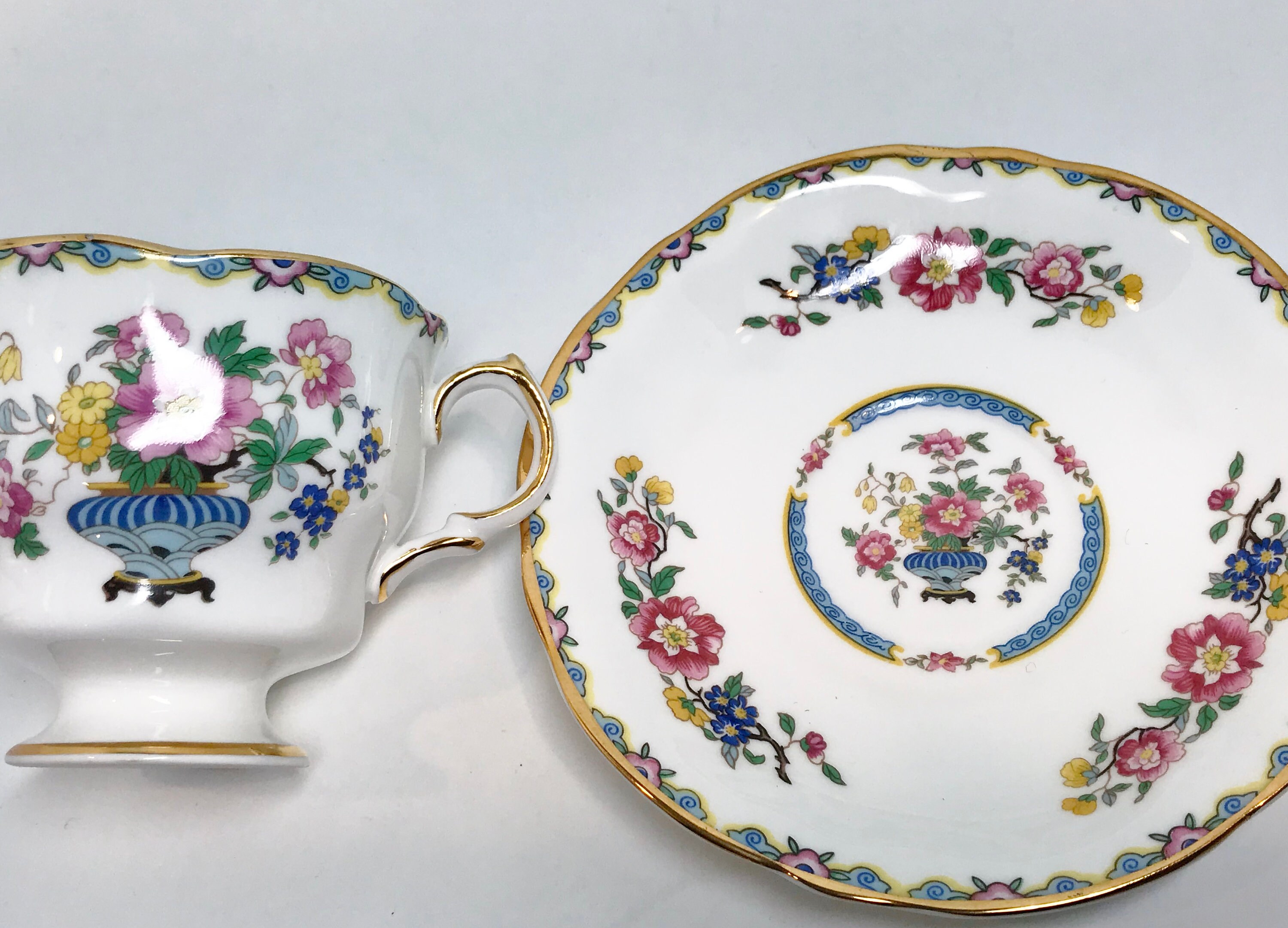 Irish Bone China, Arklow Teacup and Saucer, Irish Teacup, Made in ...