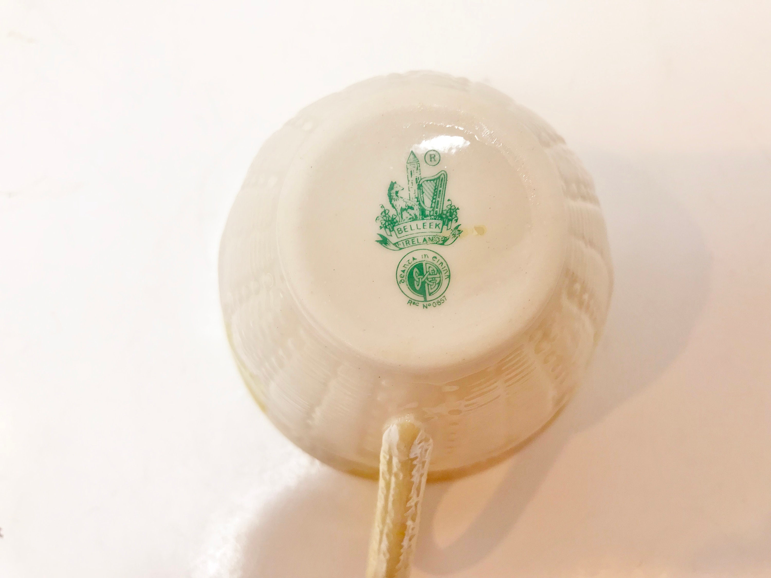 Belleek Tea Cup, Irish Tea Cup, Shell Belleek China, Irish Porcelain ...