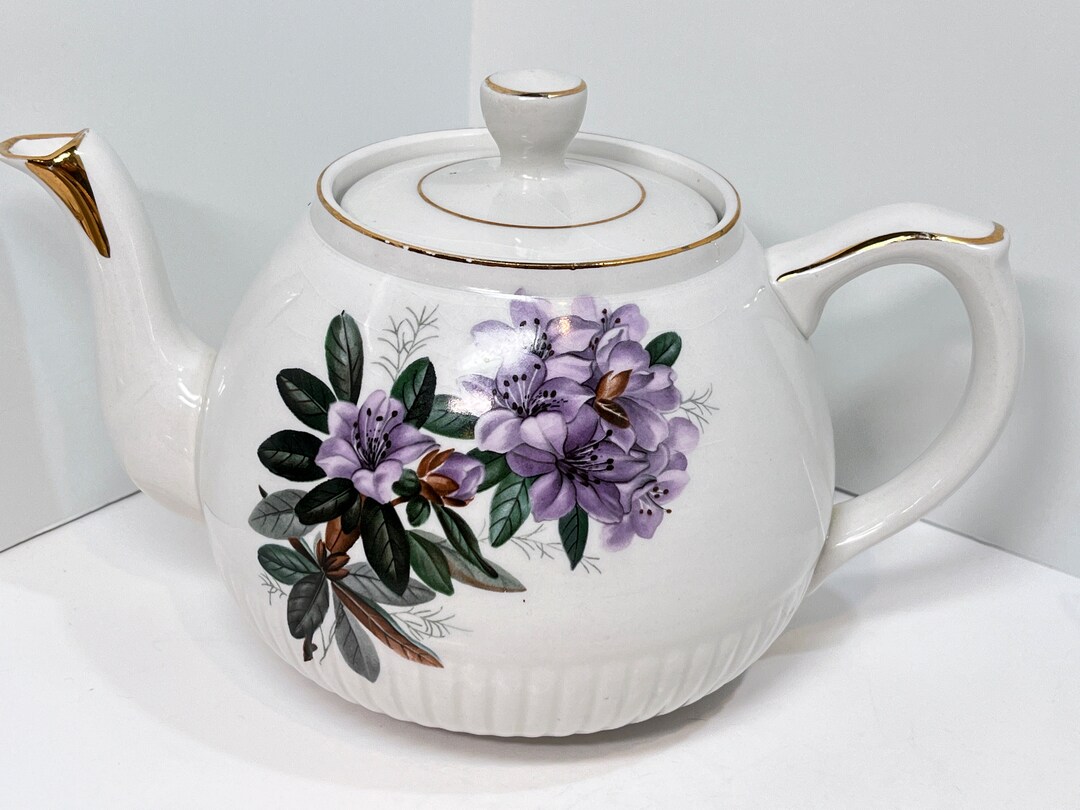 Ellgreave Teapot , Floral Teapot , Lilac Teapot , English Teapot ...