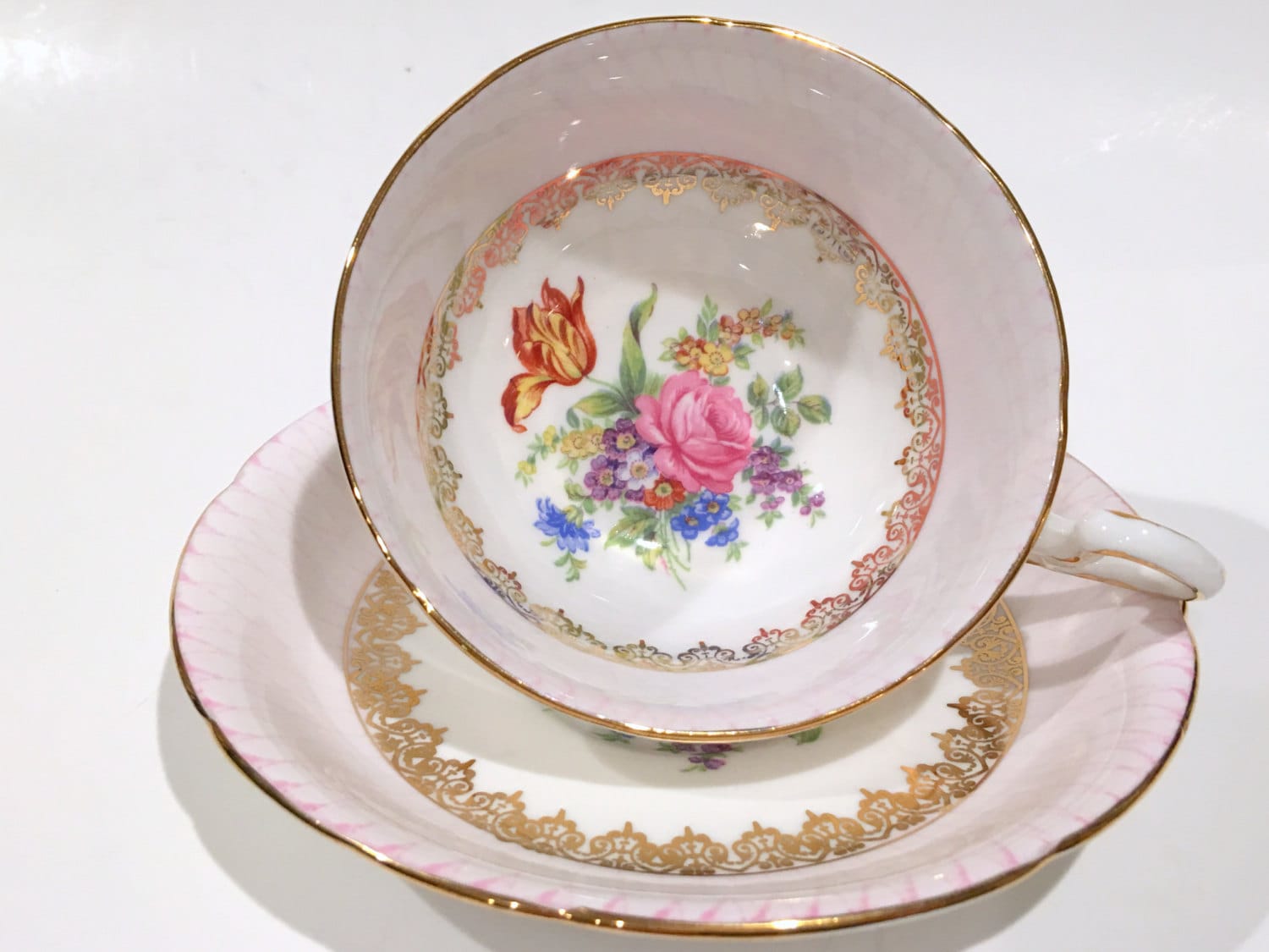 Luxurious Royal Grafton Tea Cup and Saucer,Tea Set, Antique Tea Cups ...
