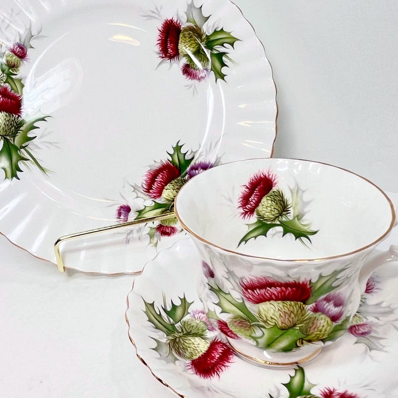Thistle Tea Cup - Etsy