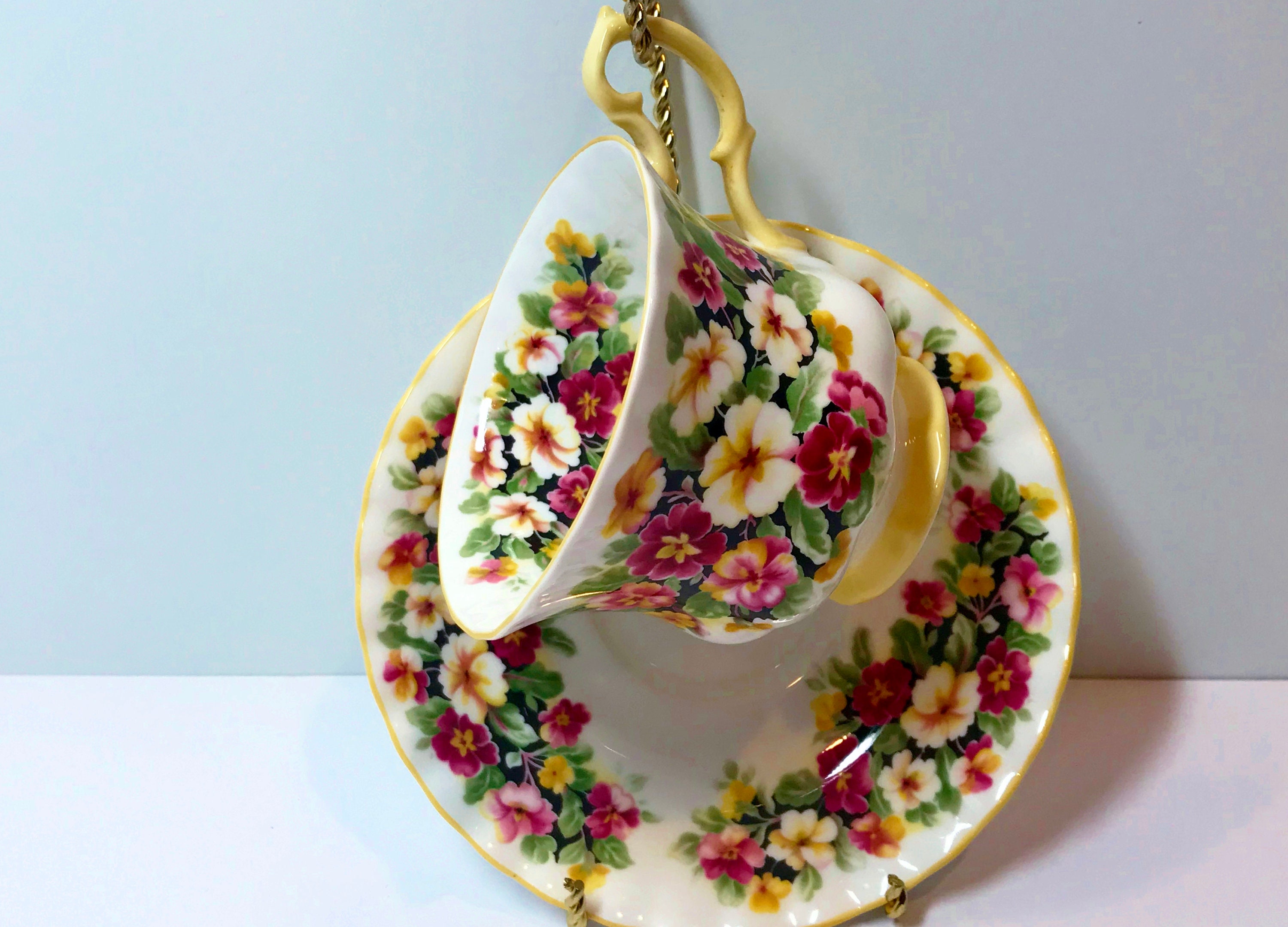 Primula Pattern, Royal Albert Tea Cup and Saucer, Fragrance Series ...