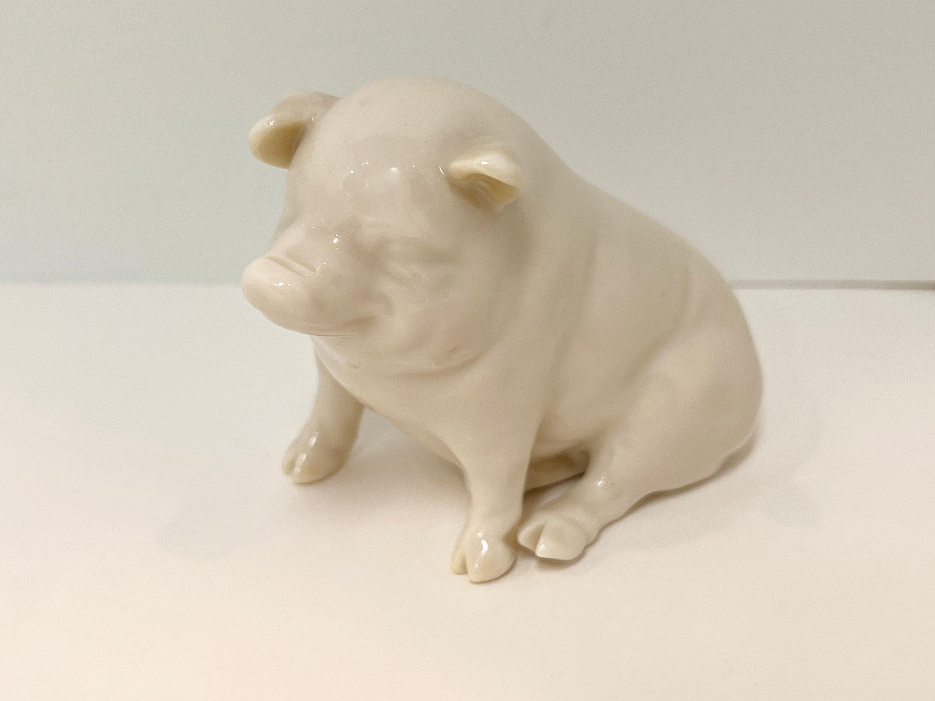 Belleek Pig Belleek Animal Belleek Figurine Belleek China Irish Porcelain Made in Ireland