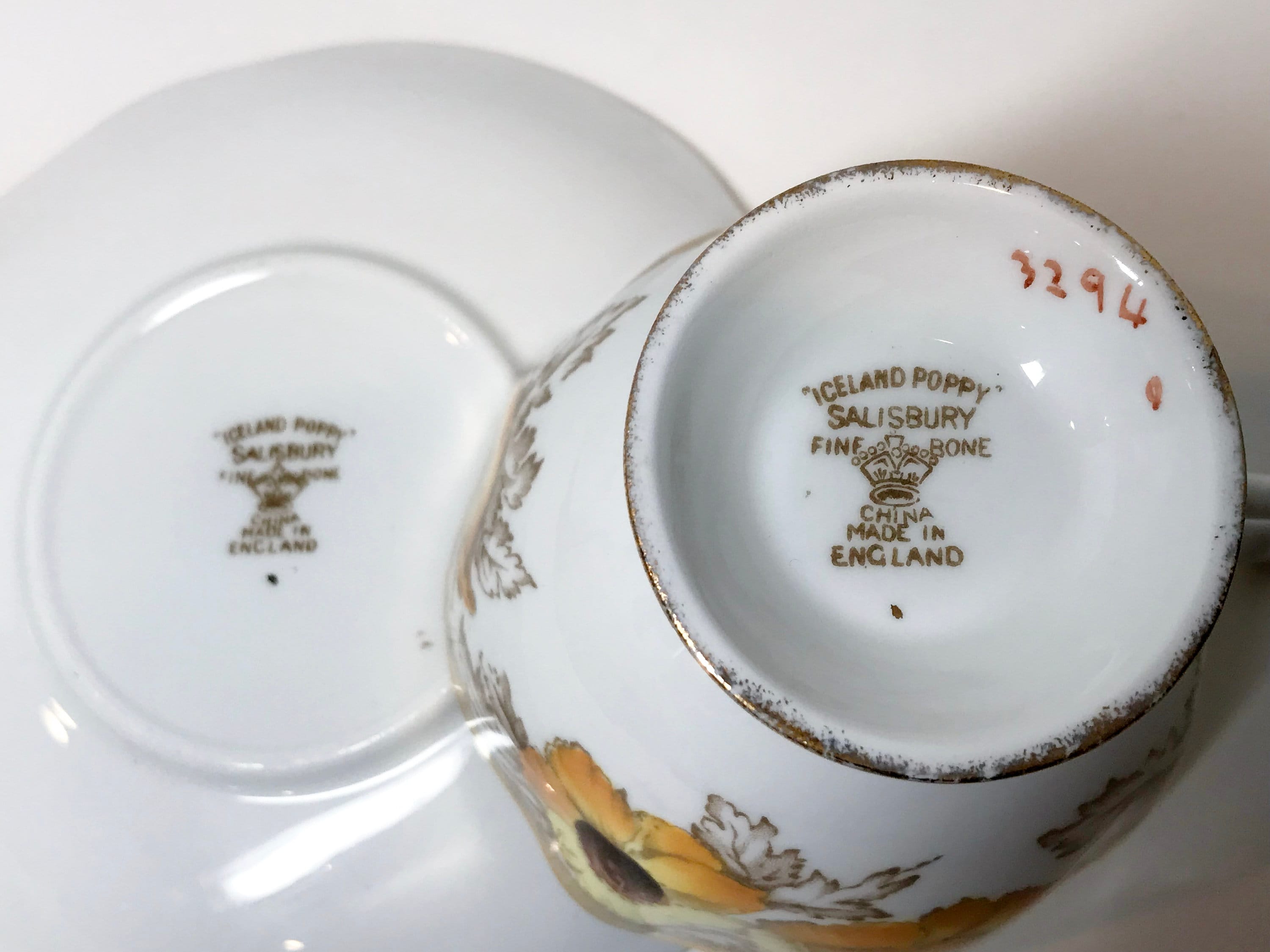 Iceland Poppy Teacup, Salisbury Tea Cup and Saucer, China Tea Cups ...