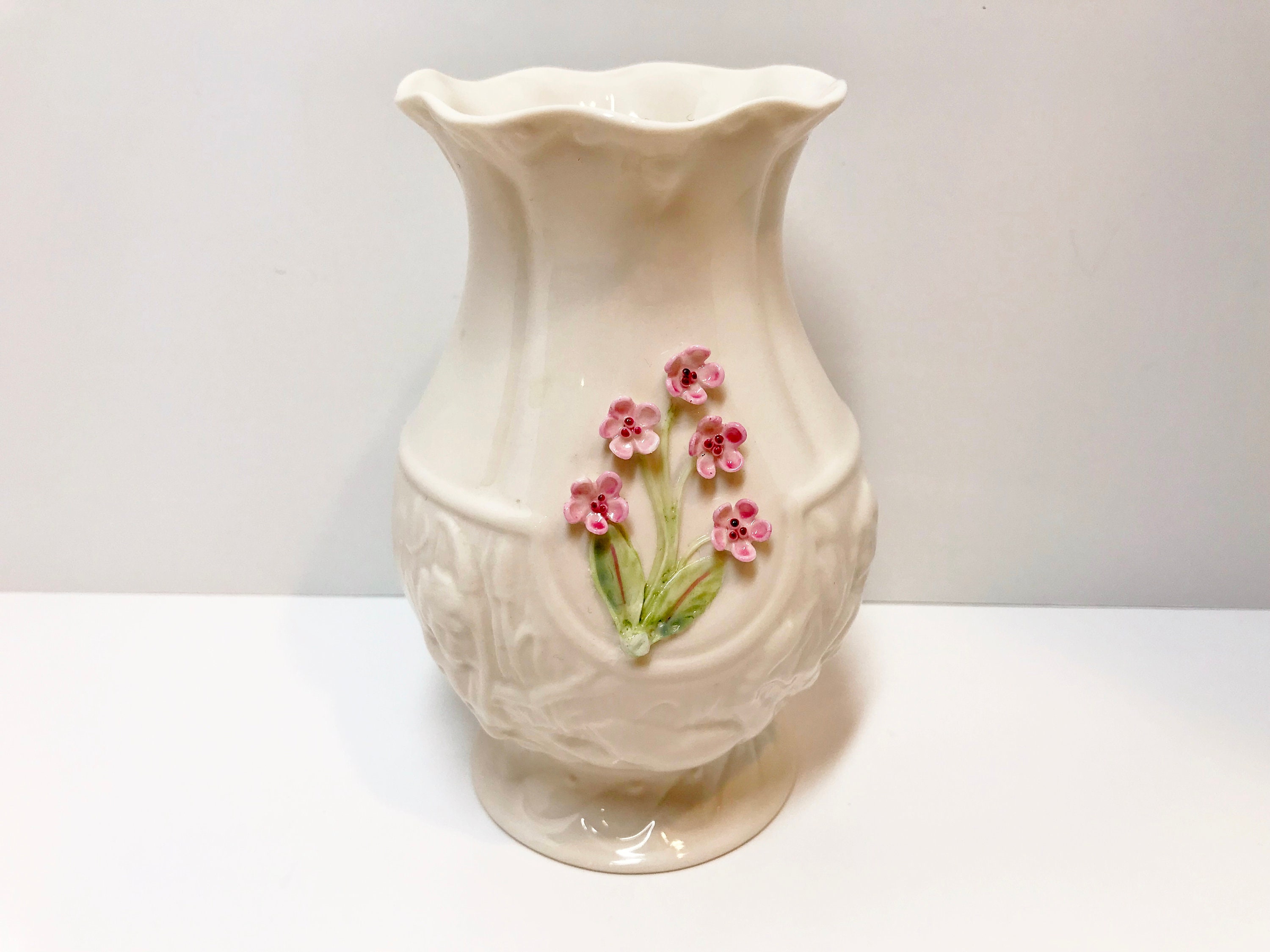Reserved for SR, Water Elves Vase, Belleek Vase, Irish Vase, Belleek ...