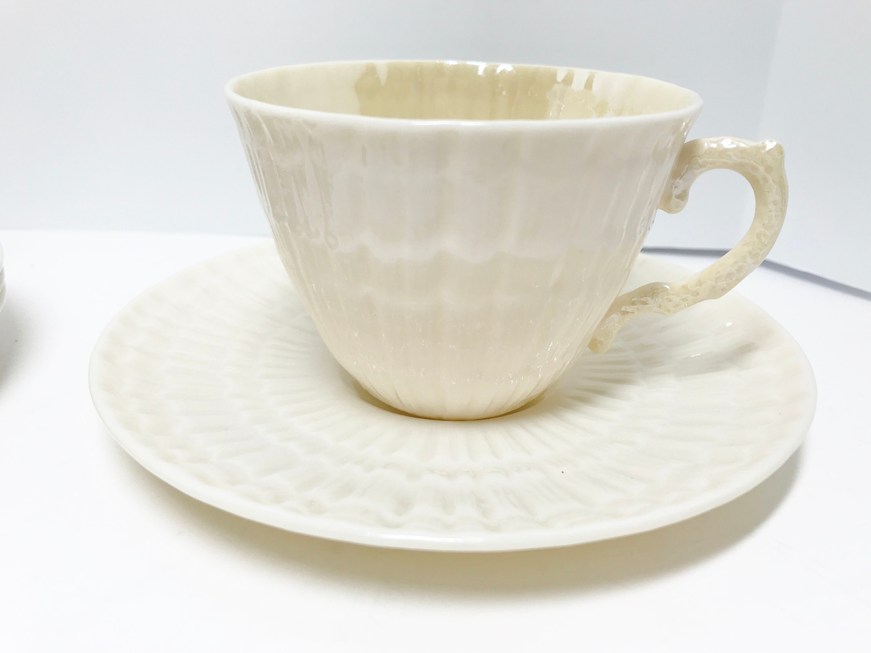 Reserved for J, Belleek Limpet Pattern, Set of 6, Belleek Tea Cup and ...