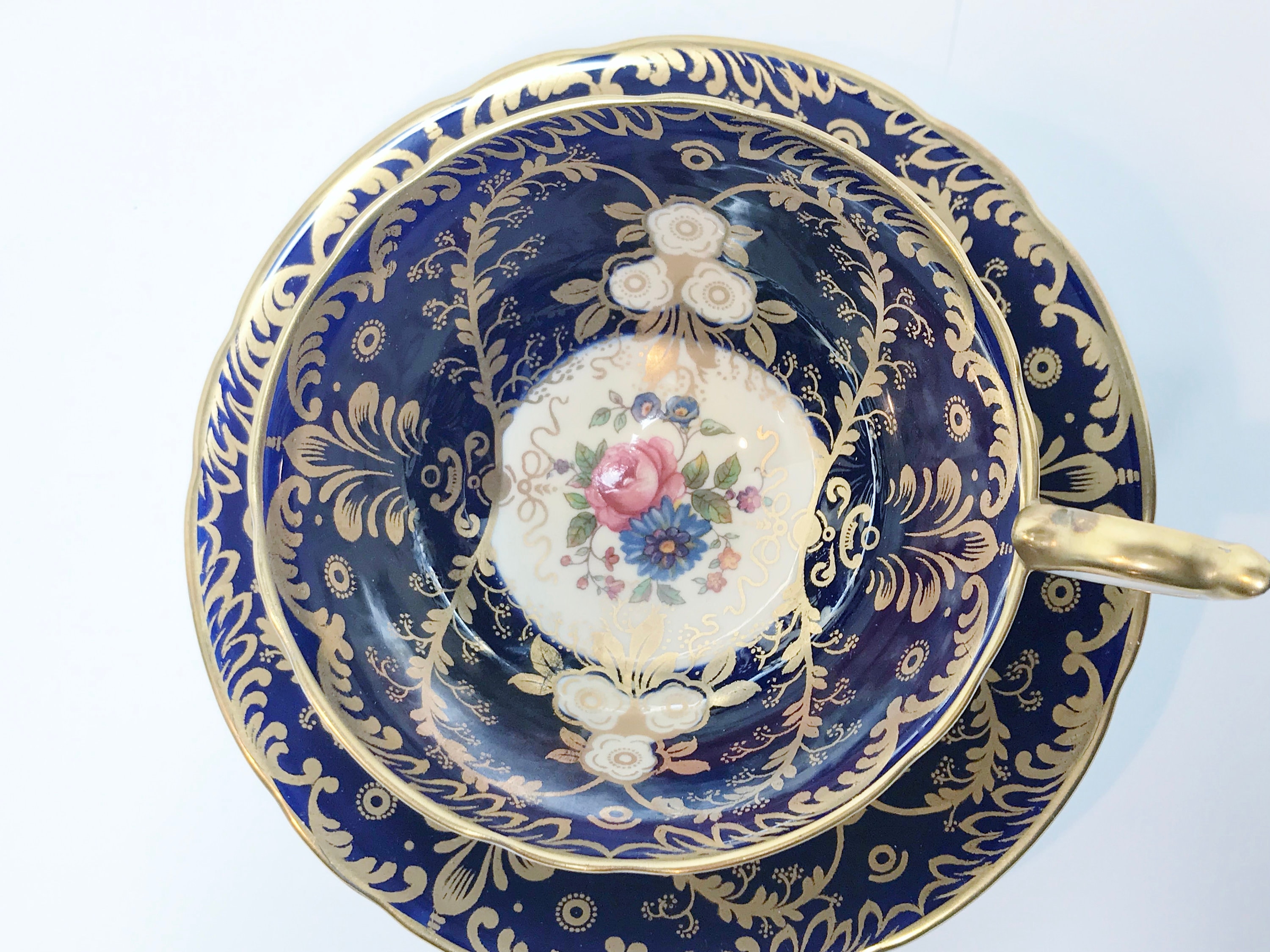 Royalty by Aynsley Teacup and Saucer, Antique Tea Cups Vintage, Aynsley ...