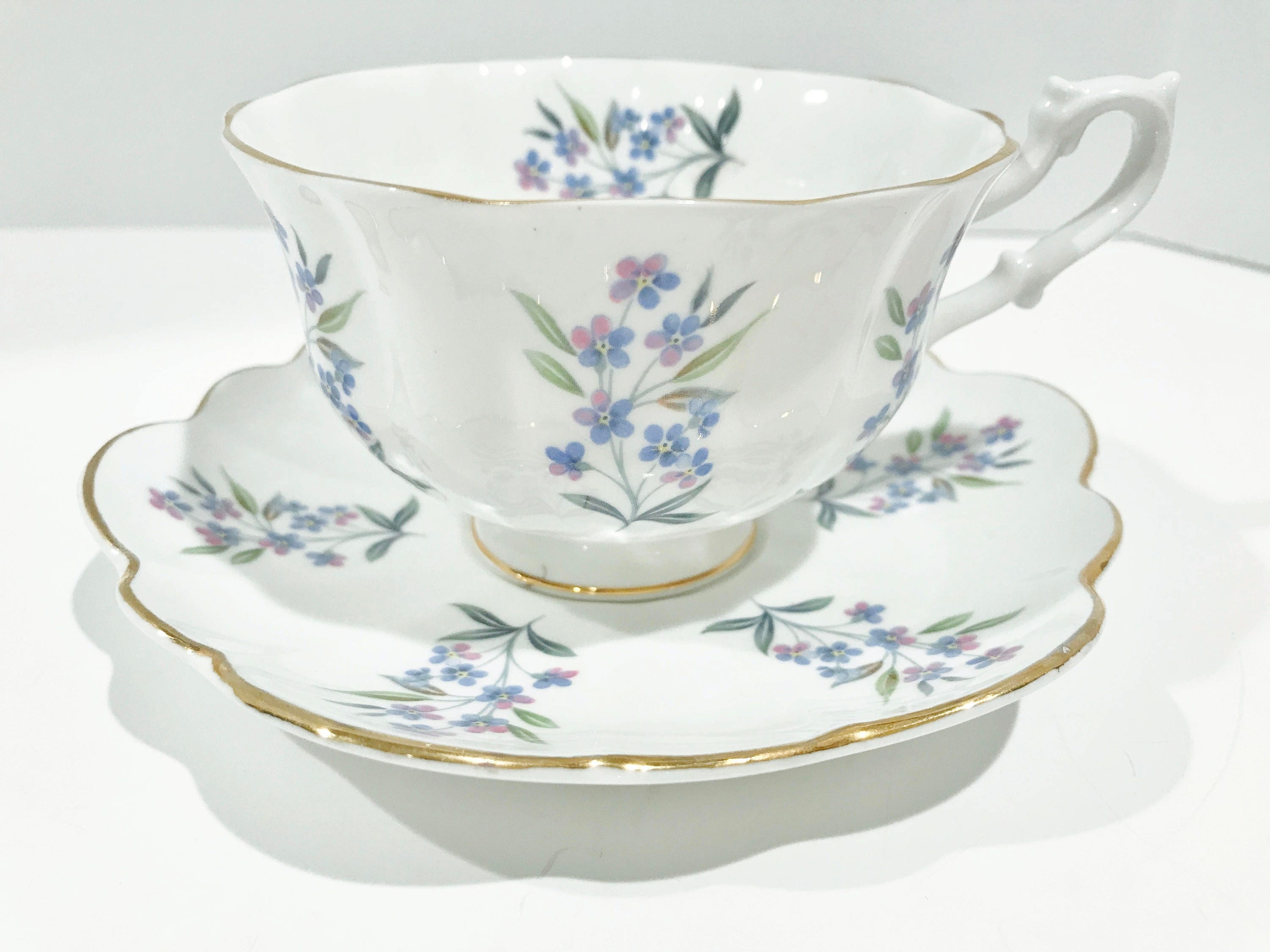 ShelleyTea Cup and Saucer, Antique Tea Cups, Tea Set, English Bone ...