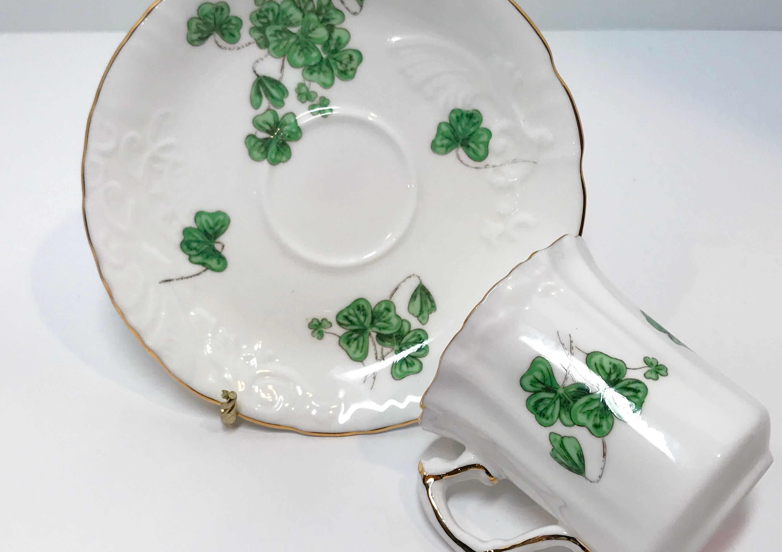 SOLD, Reserved for SR, Lucky Shamrock Demitasse by Hammersley Bone ...