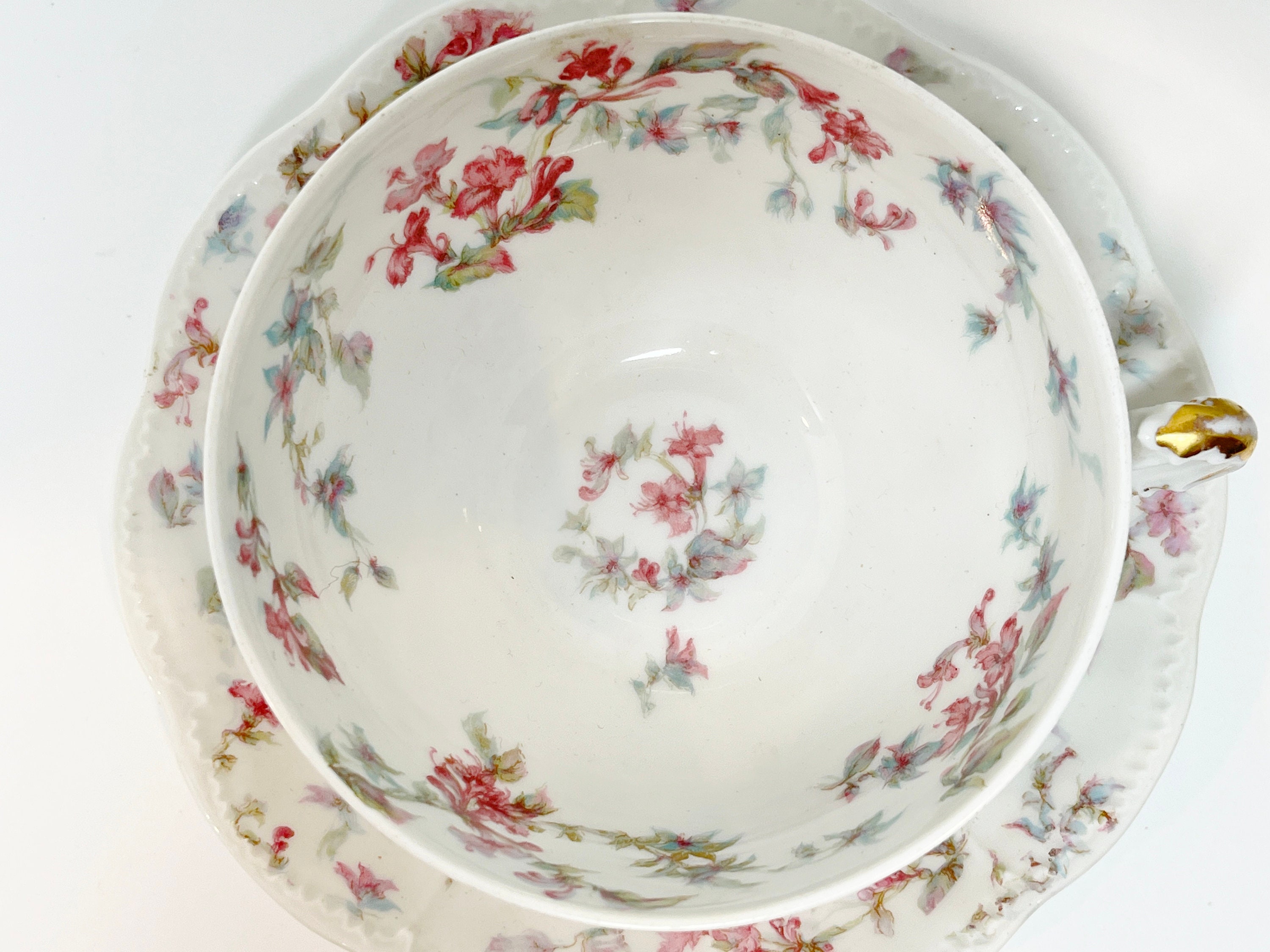 Haviland Limoges Teacup and Saucer, Limoges Breakfast Cup, French ...