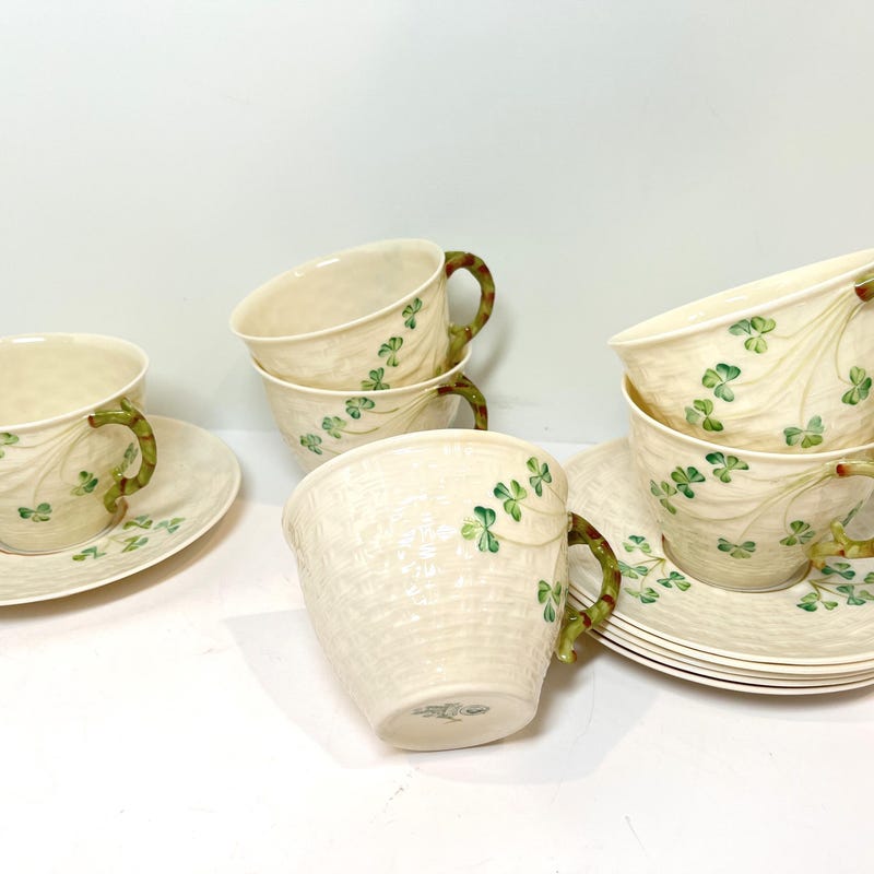 Belleek Shamrock - Etsy