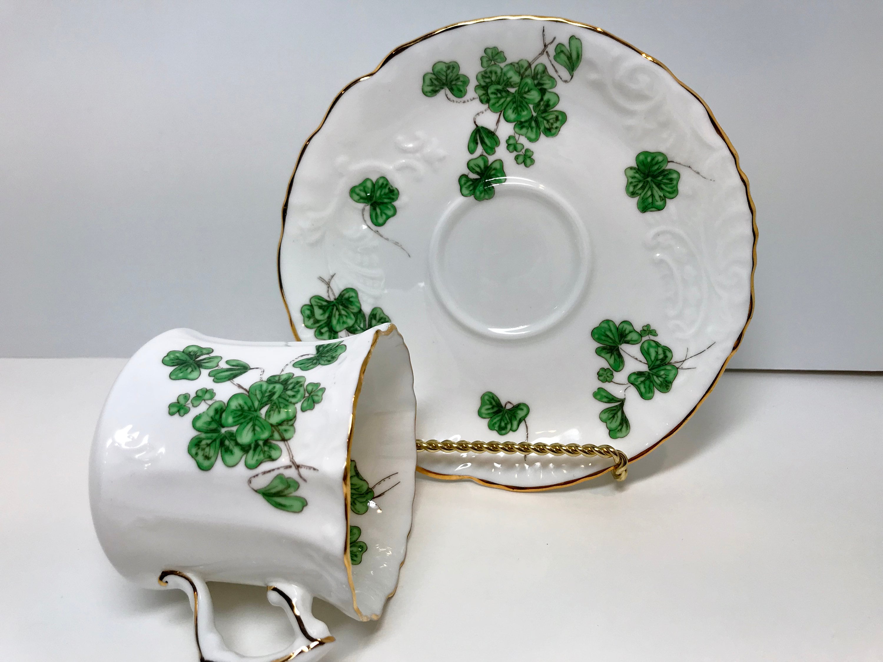 SOLD, Reserved for SR, Lucky Shamrock by Hammersley Bone China, Irish ...