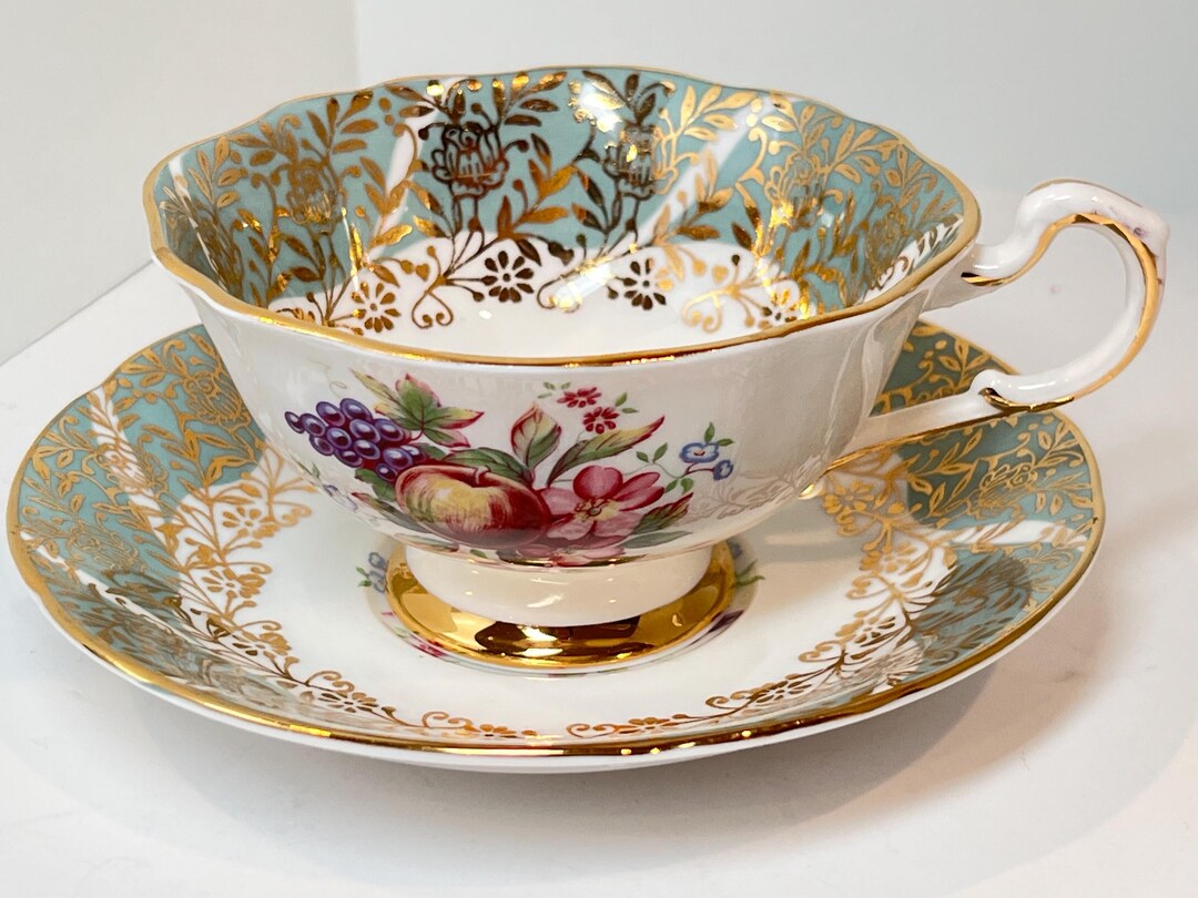 Paragon Teacup and Saucer, Floral Teacup, Hand Painted Teacup ...