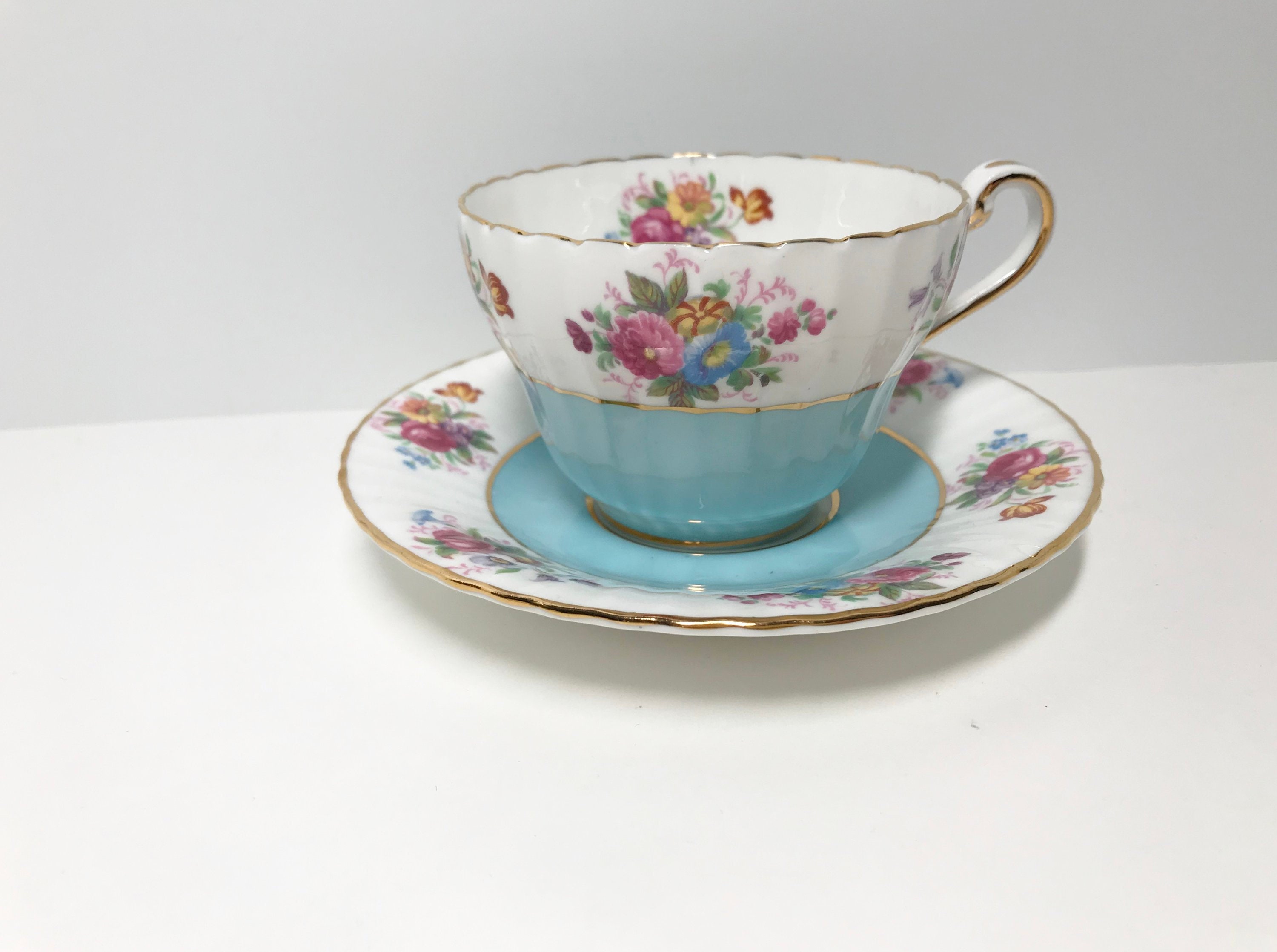 Paragon Tea Cup and Saucer, Floral Tea Cups, English China Cups ...