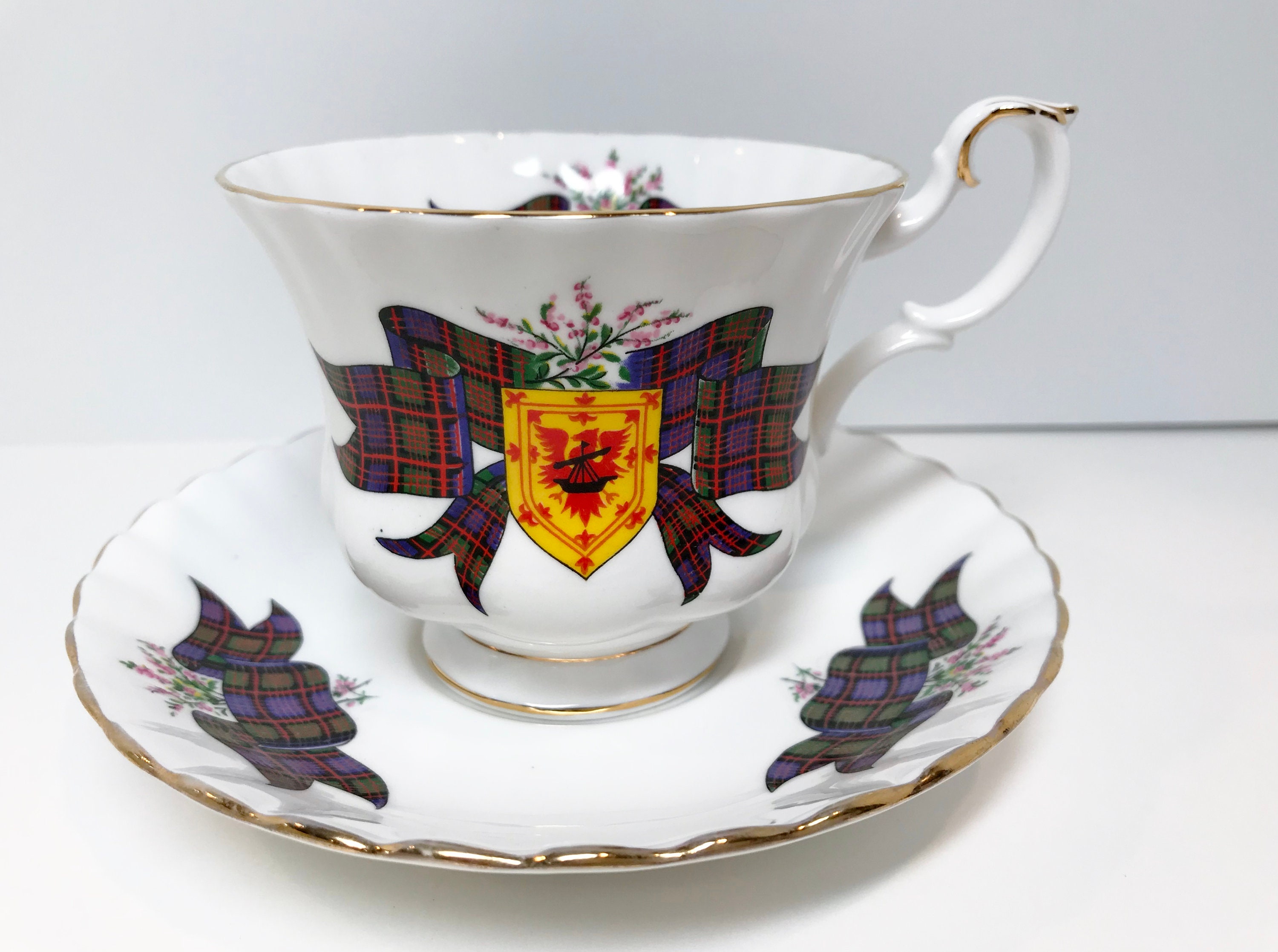 MacDonald Clan Tea Cup and Saucer, Royal Albert Tea Cups, Scottish ...