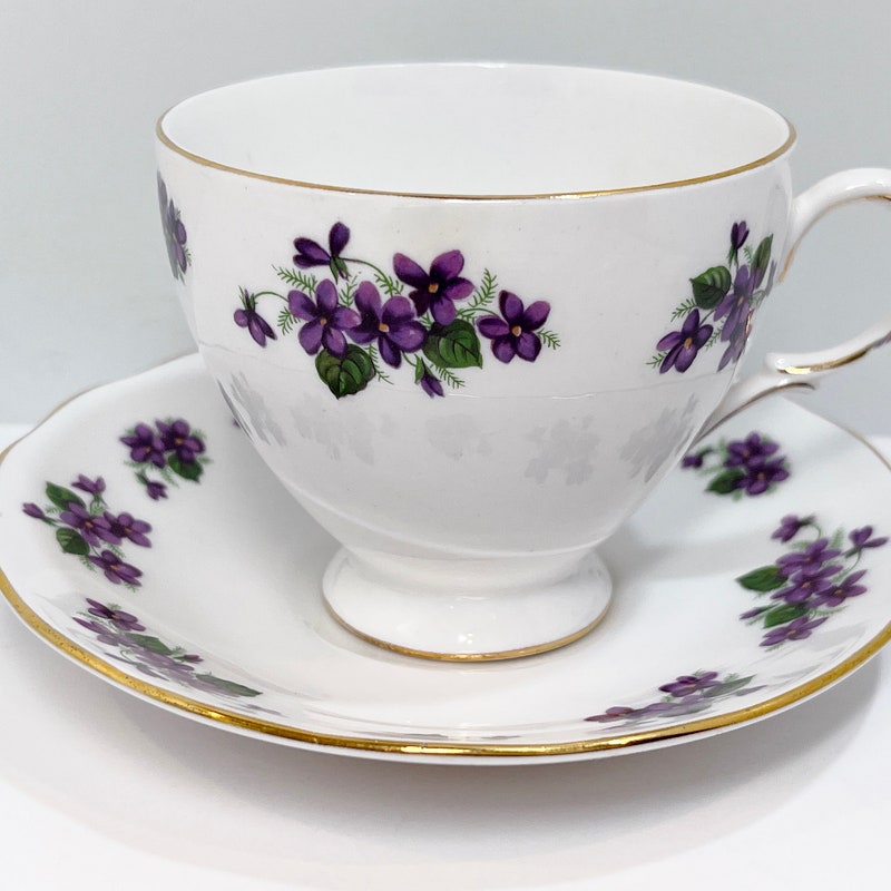 Violet Tea Cup - Etsy