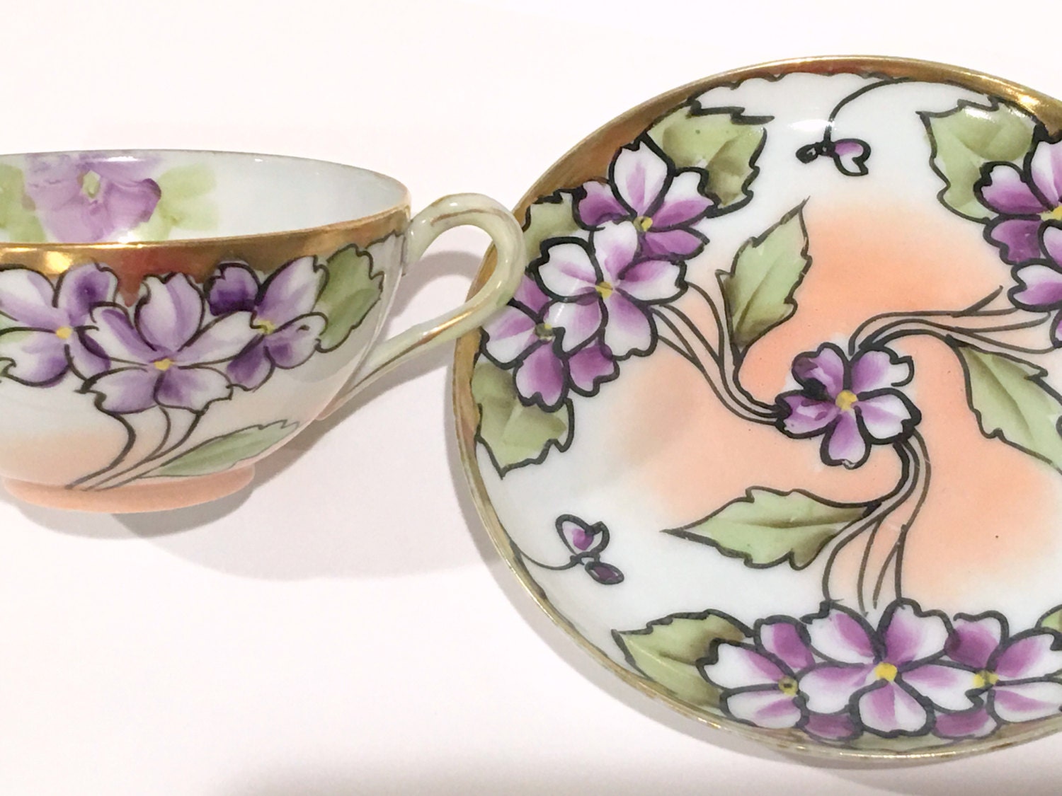 Hand Painted Japanese Tea Cup, Hand Painted Cups, Tea Set, Tea Cups and ...
