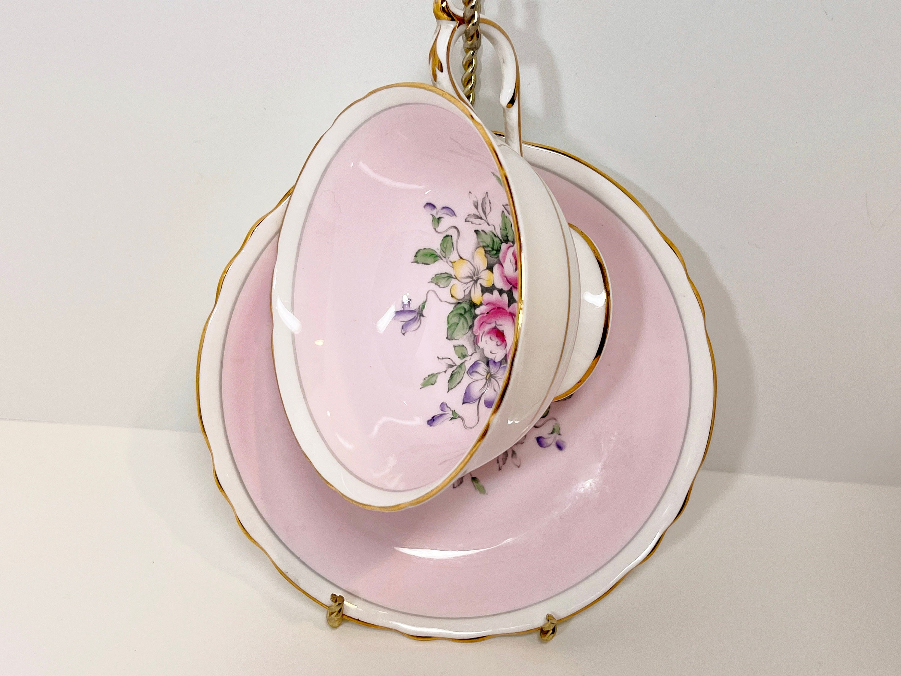 Paragon Teacup and Saucer Floral Teacup Paragon Tea Cup Vintage Tea Cup ...