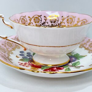 Pink Paragon Teacup and Saucer , Floral Paragon , Vintage Tea Cup ...