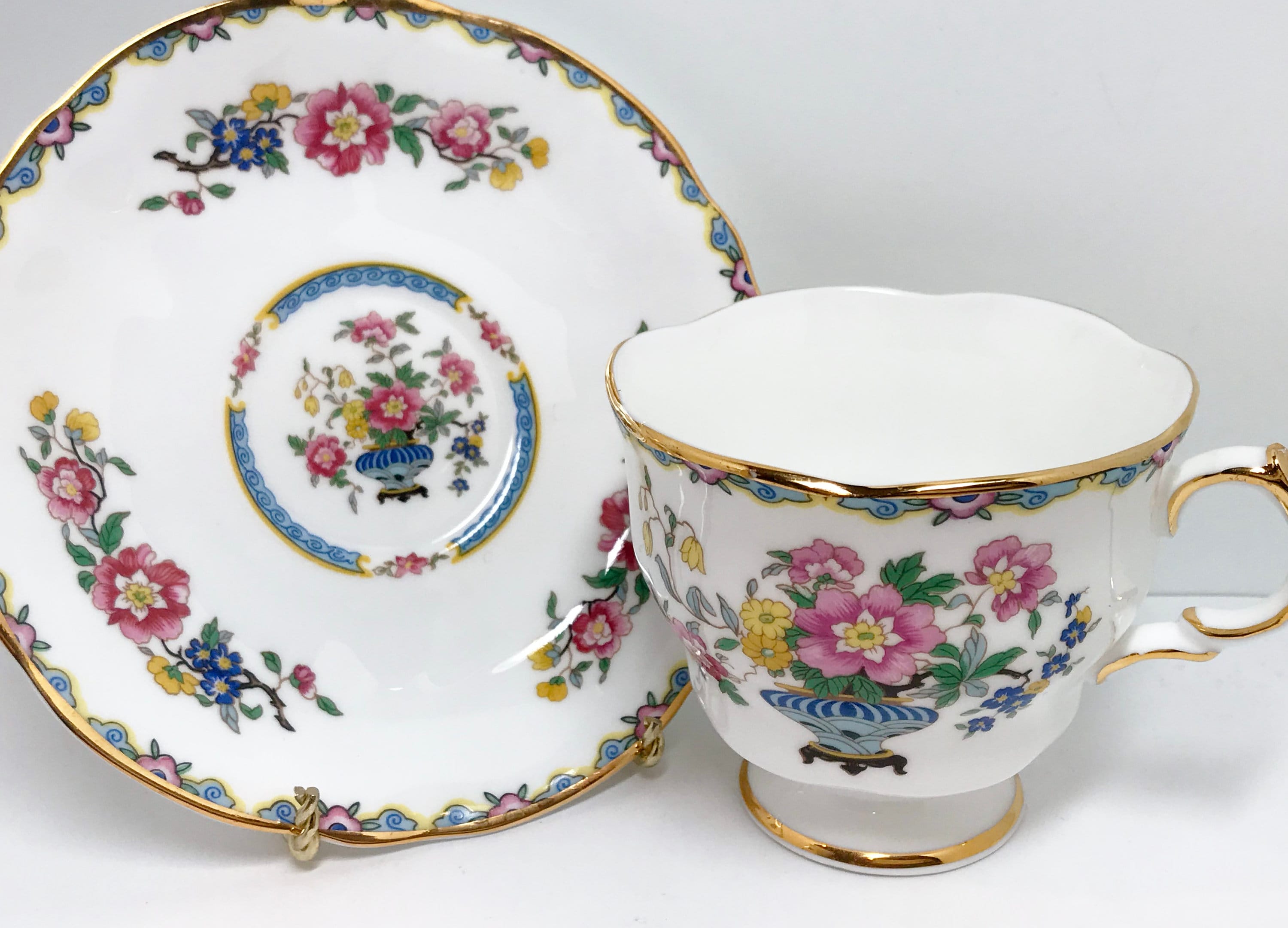 Irish Bone China, Arklow Teacup and Saucer, Irish Teacup, Made in ...