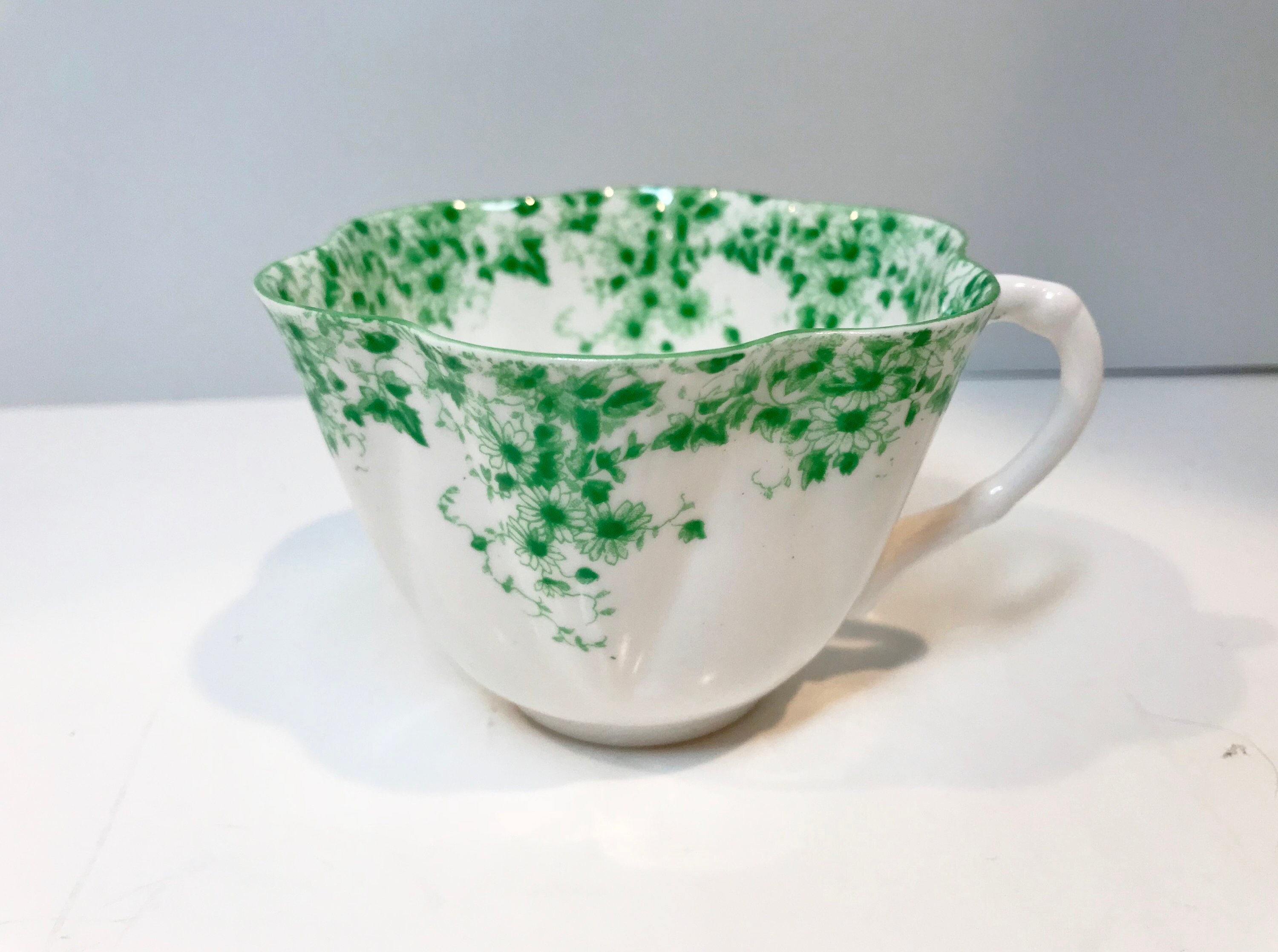 Shelley Tea Cup Only, Shelley Dainty Green Pattern, Shelley China ...