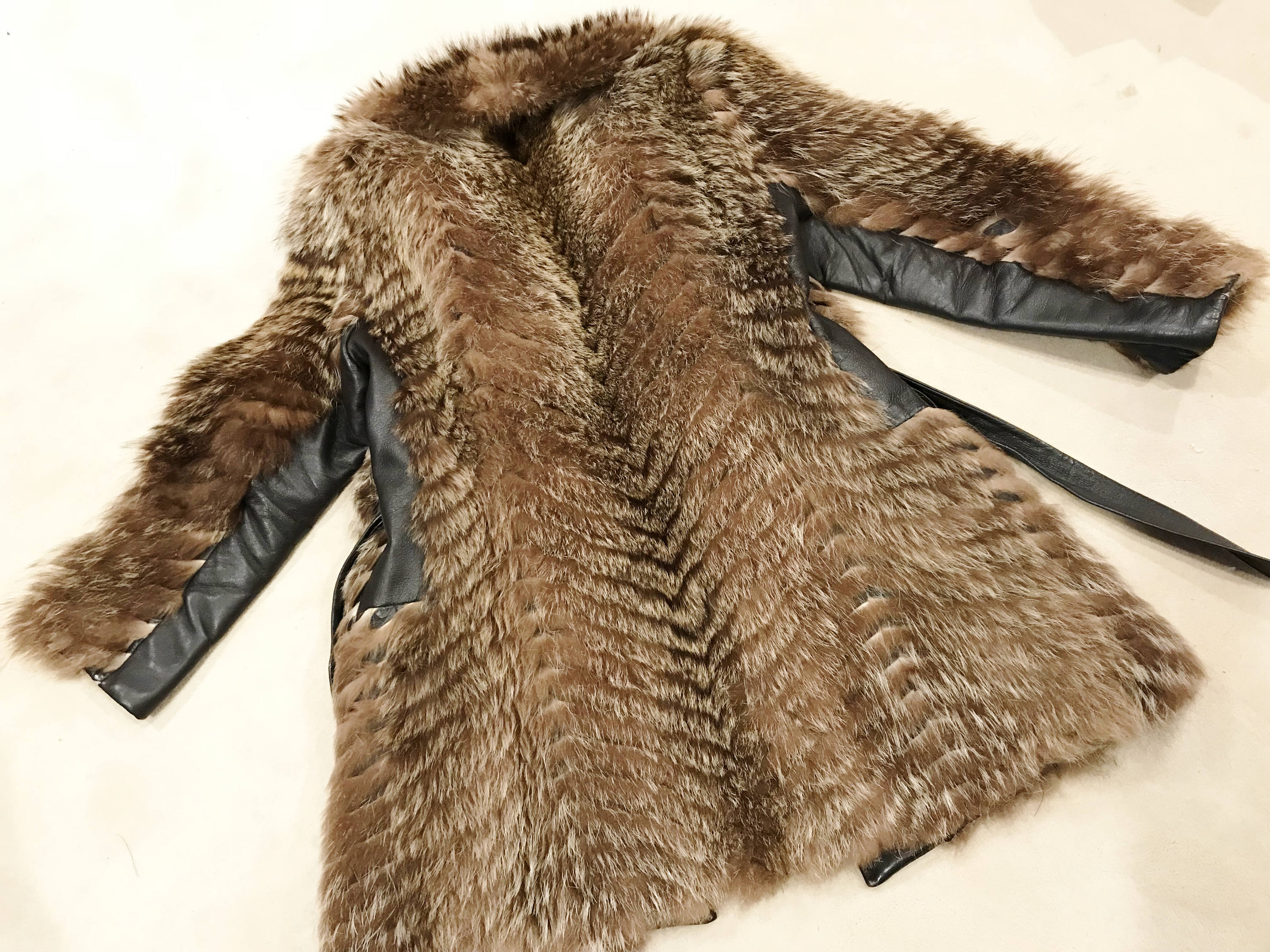 Classic Fur Coat, Vintage Clothing, Raccoon Coat, Authentic Real Fur ...