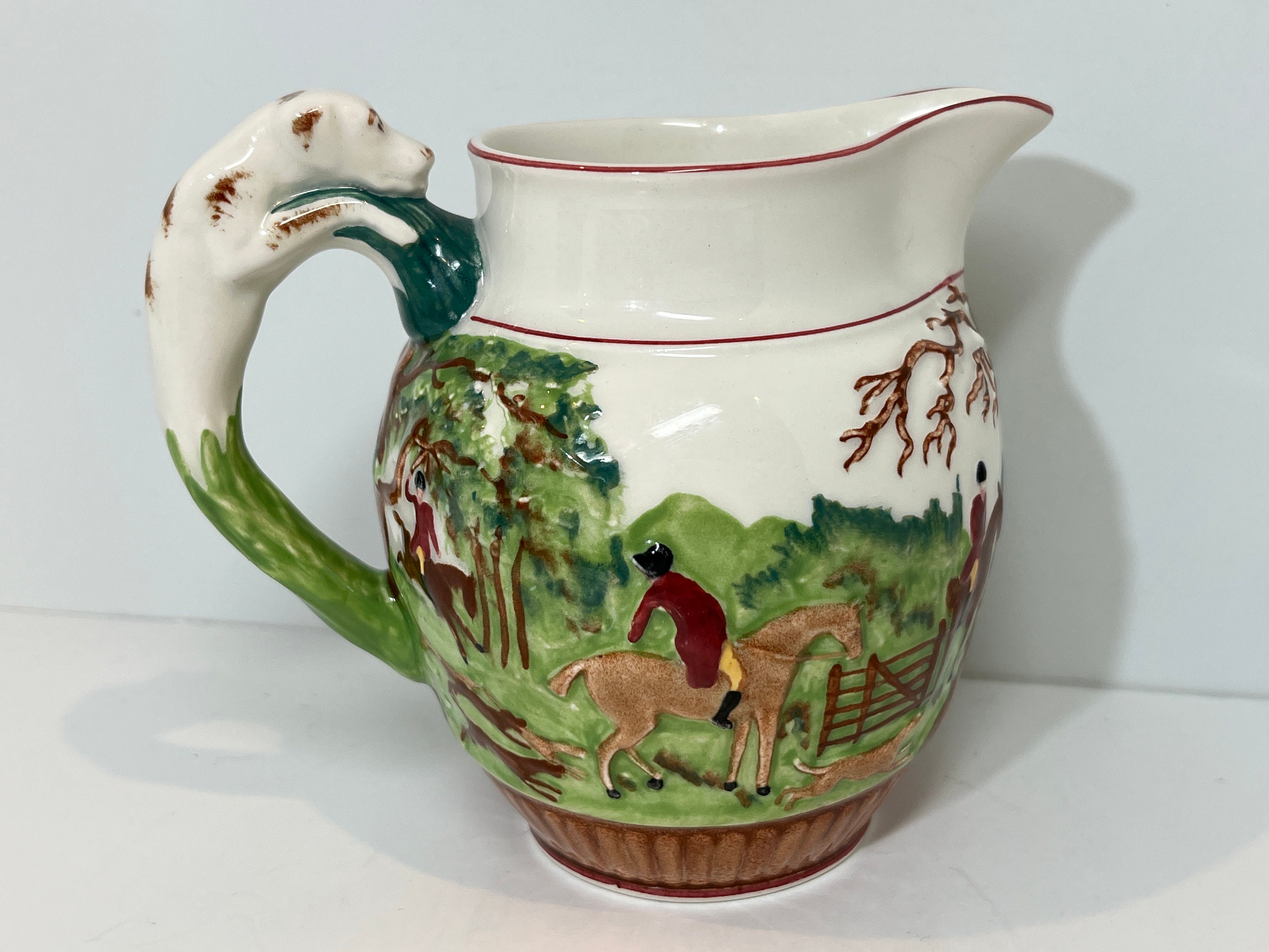 Riding to Hounds Pitcher , Wedgwood Pitcher , Hound Handle Pitcher ...