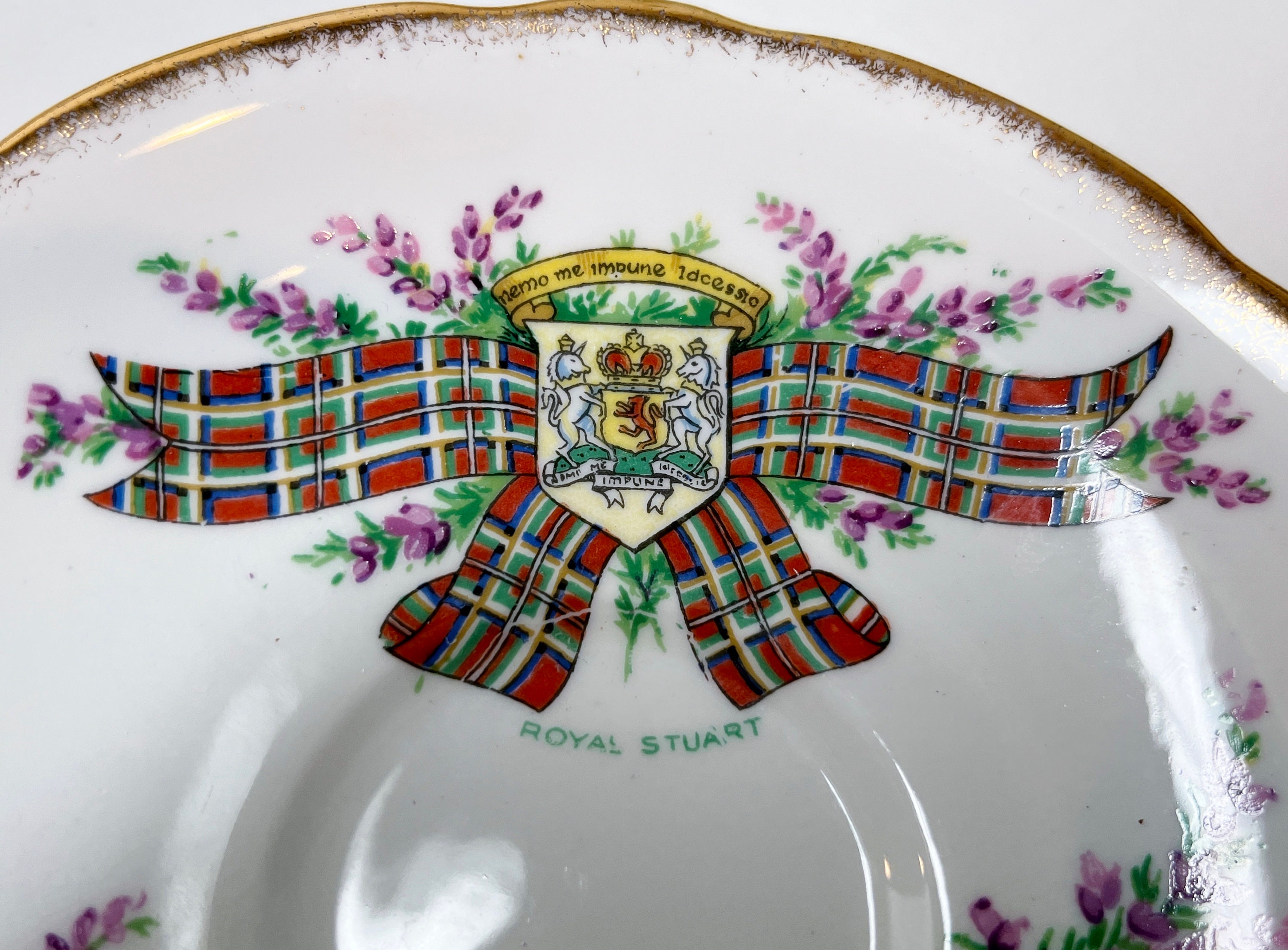 Royal Stuart Clan Teacup Saucer and Plate, Royal Stafford Teacup ...
